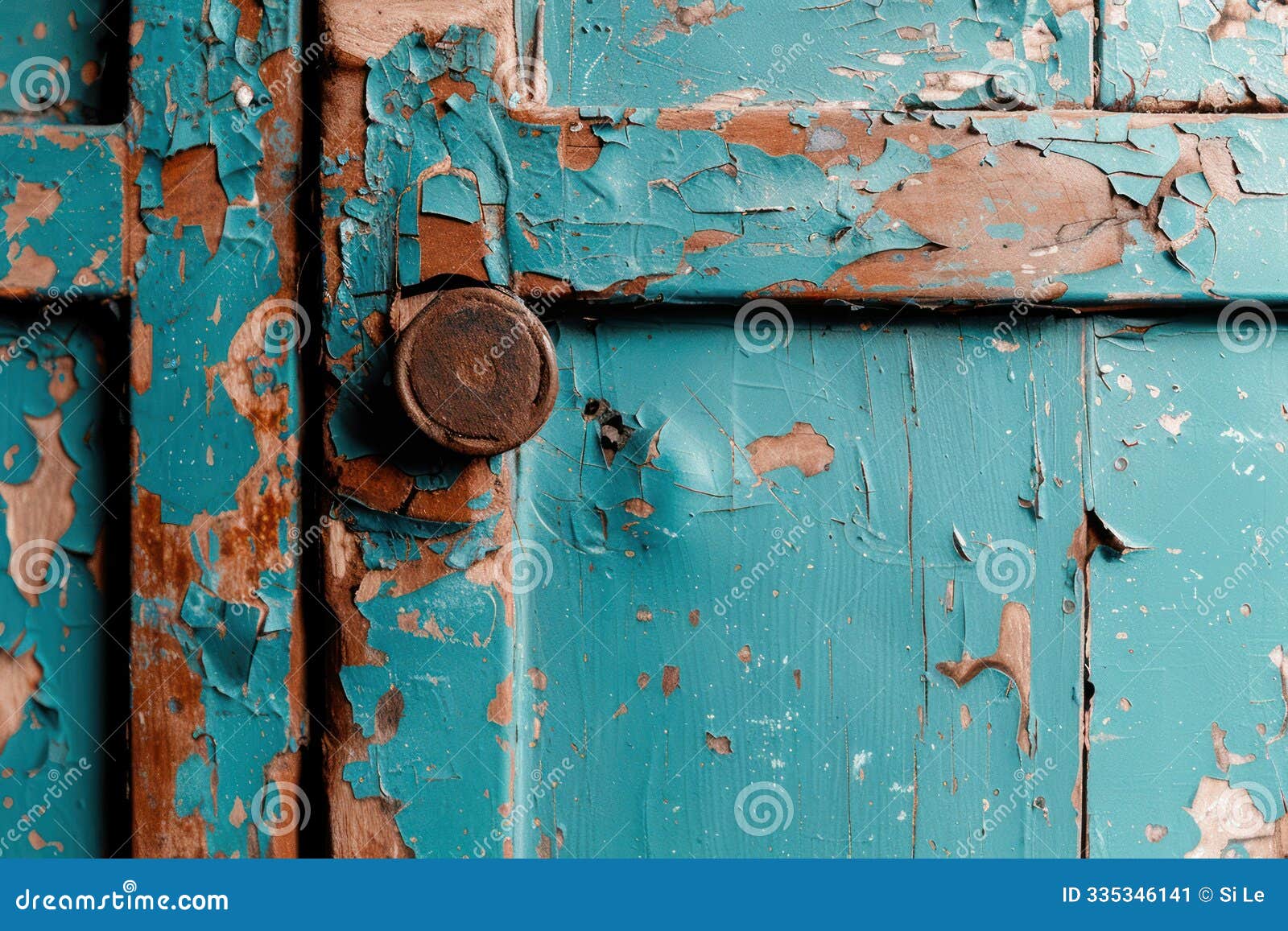 Vintage Blue Rust: Weathered Paint Texture on Rusty Metal Background ...