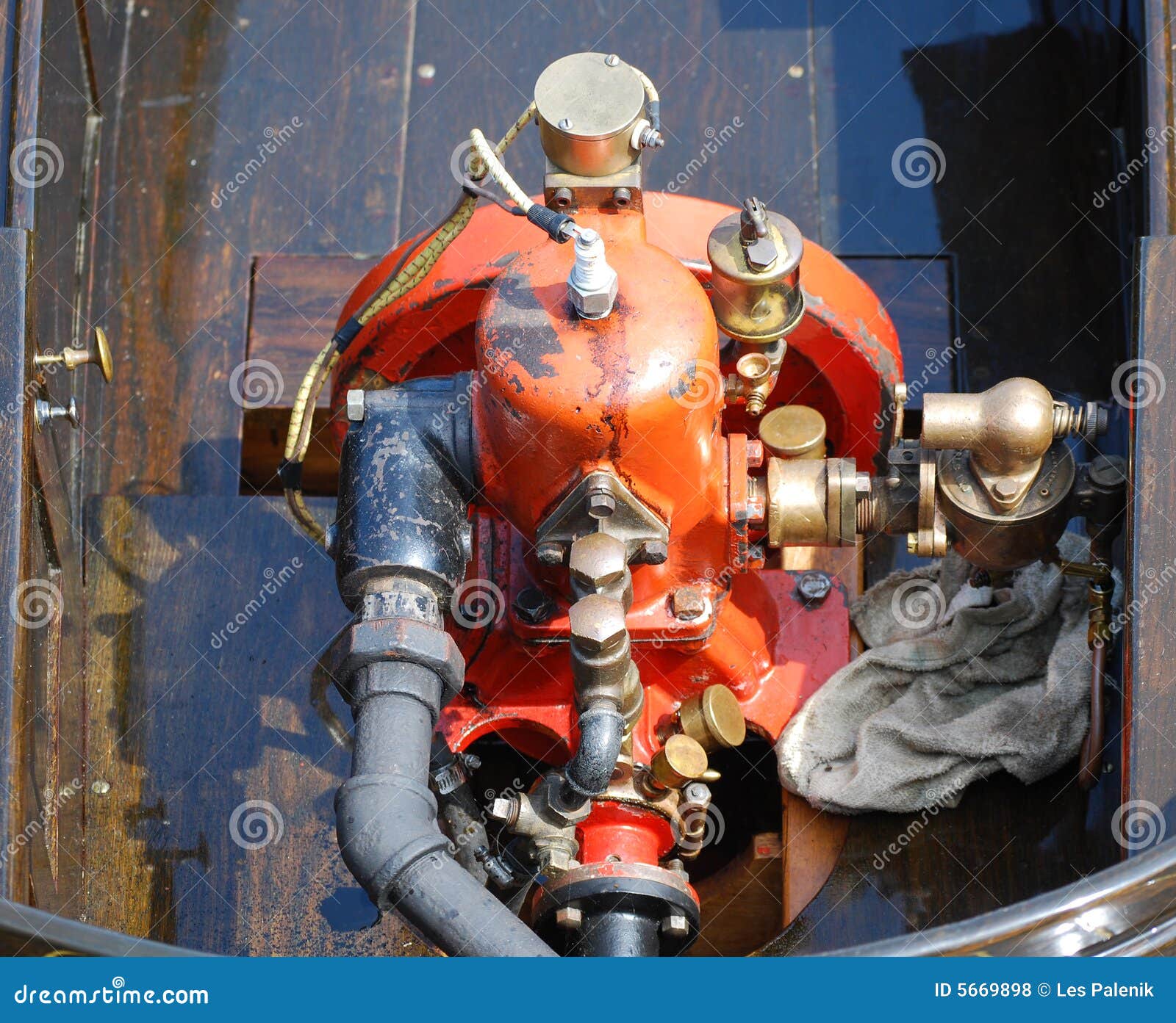 Vintage boat engine stock photo. Image of motor, restored - 5669898