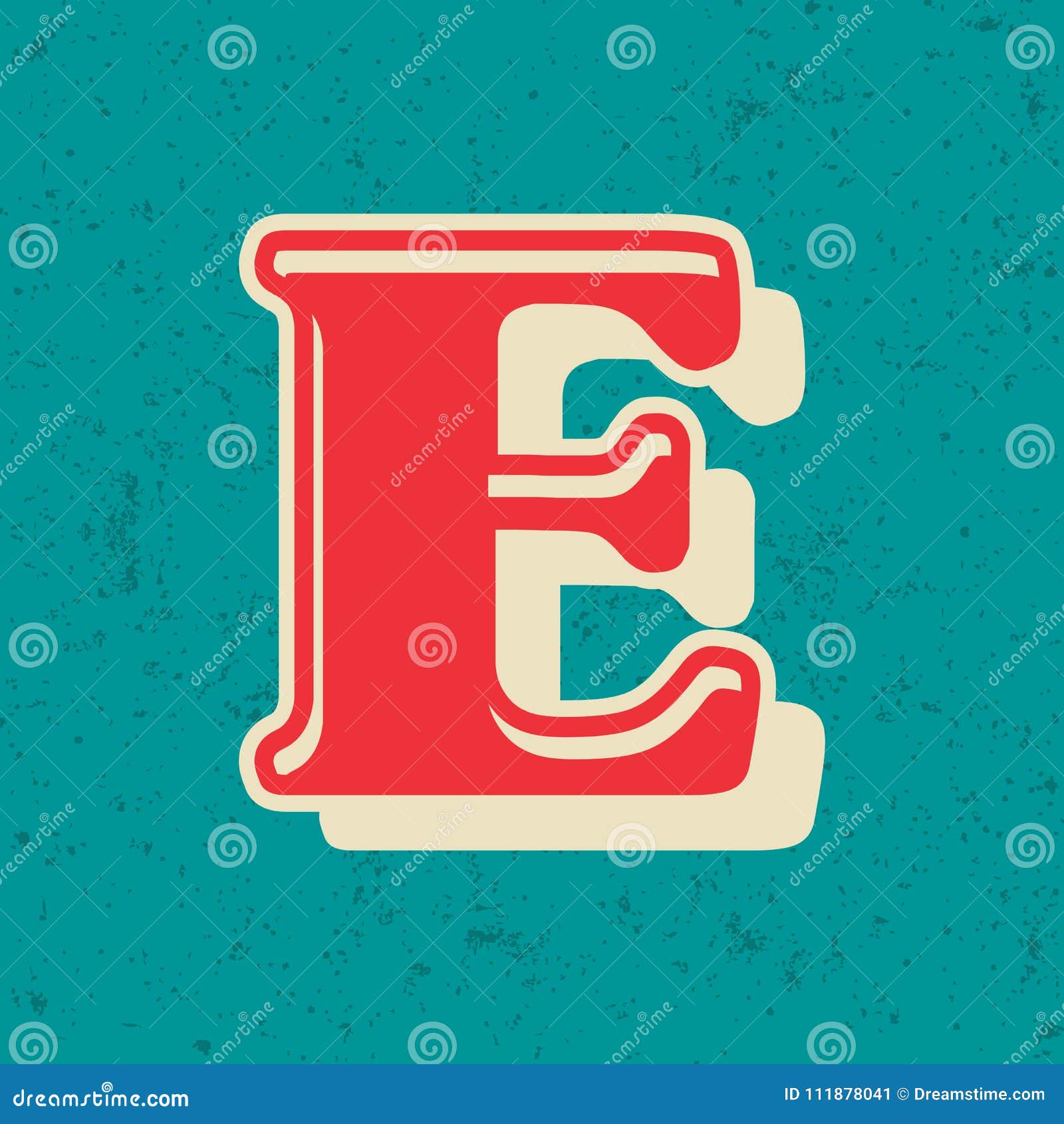 Vintage Bold Vector Design Alphabet and Numbers Stock Vector ...