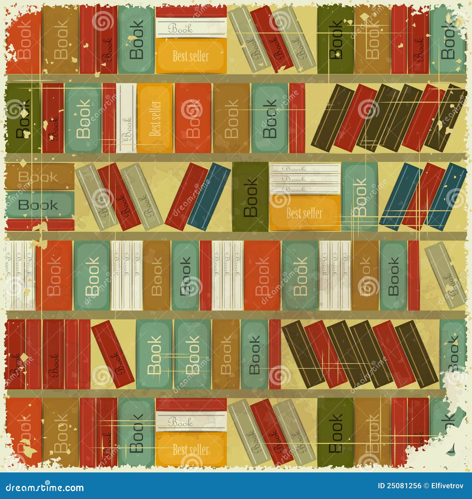 Vintage Book Background stock vector. Illustration of shop - 25081256