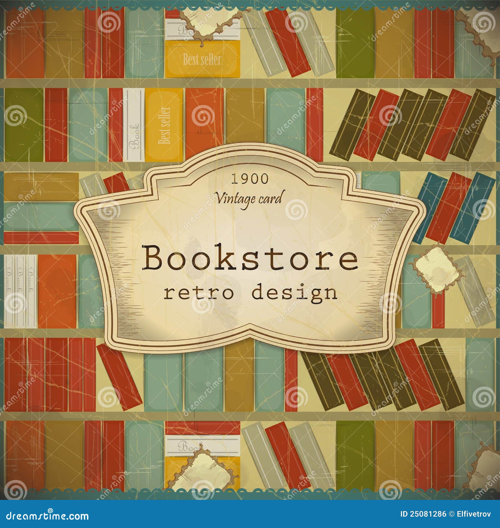Vintage Book Background in Scrapbooking Style Stock Vector ...