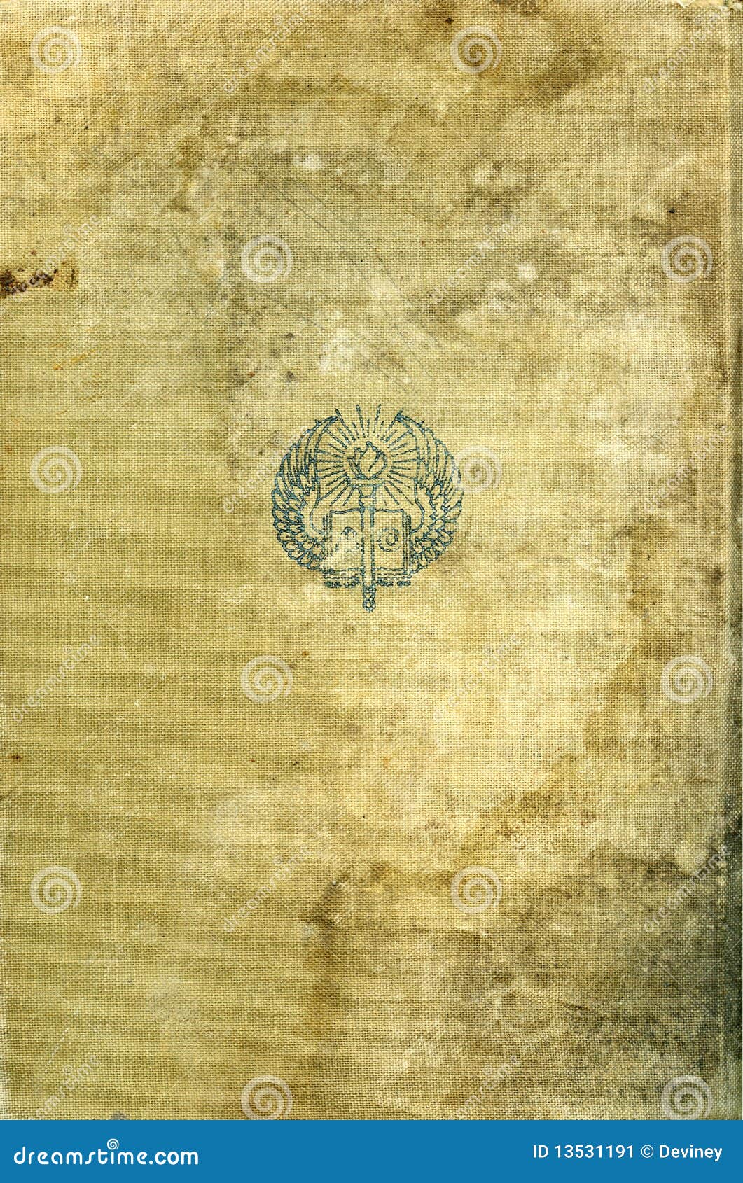 Vintage Book Cover with Stains Stock Illustration - Illustration of ...