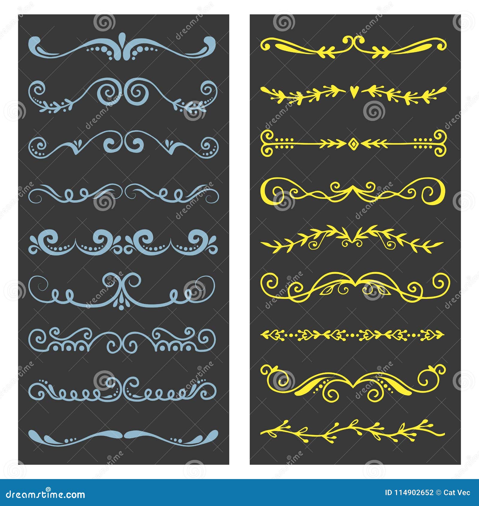 Text Separator Decoratice Divider Book Typography Ornament Design ...