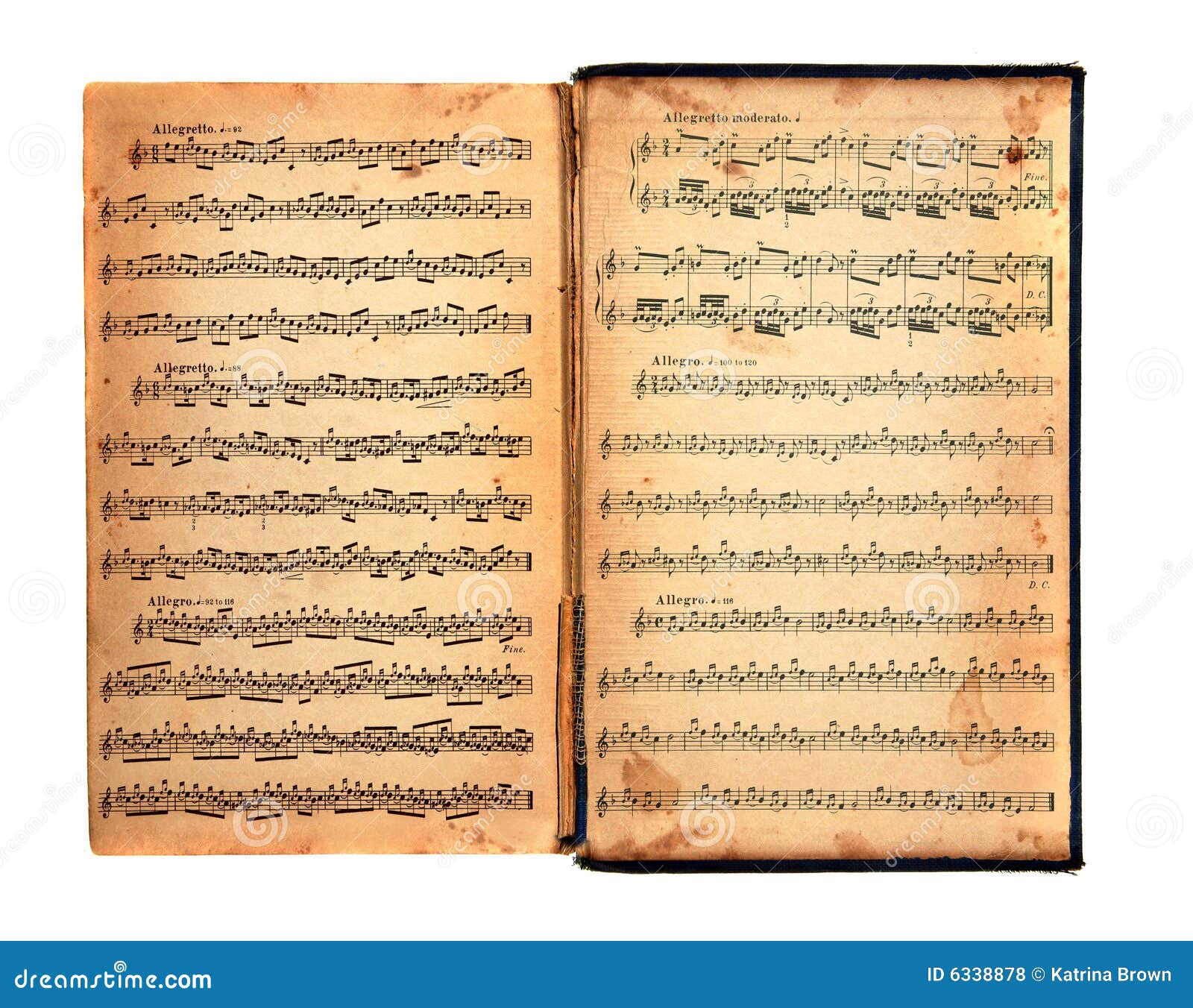 Vintage Book of Music stock photo. Image of bass, music - 6338878