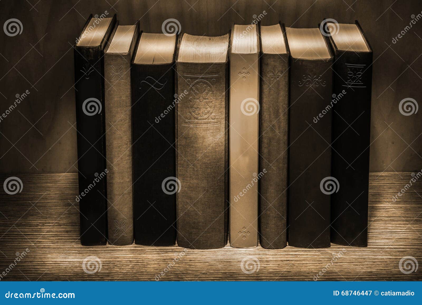 Vintage books sepia stock image. Image of fantasy, backdrop - 68746447