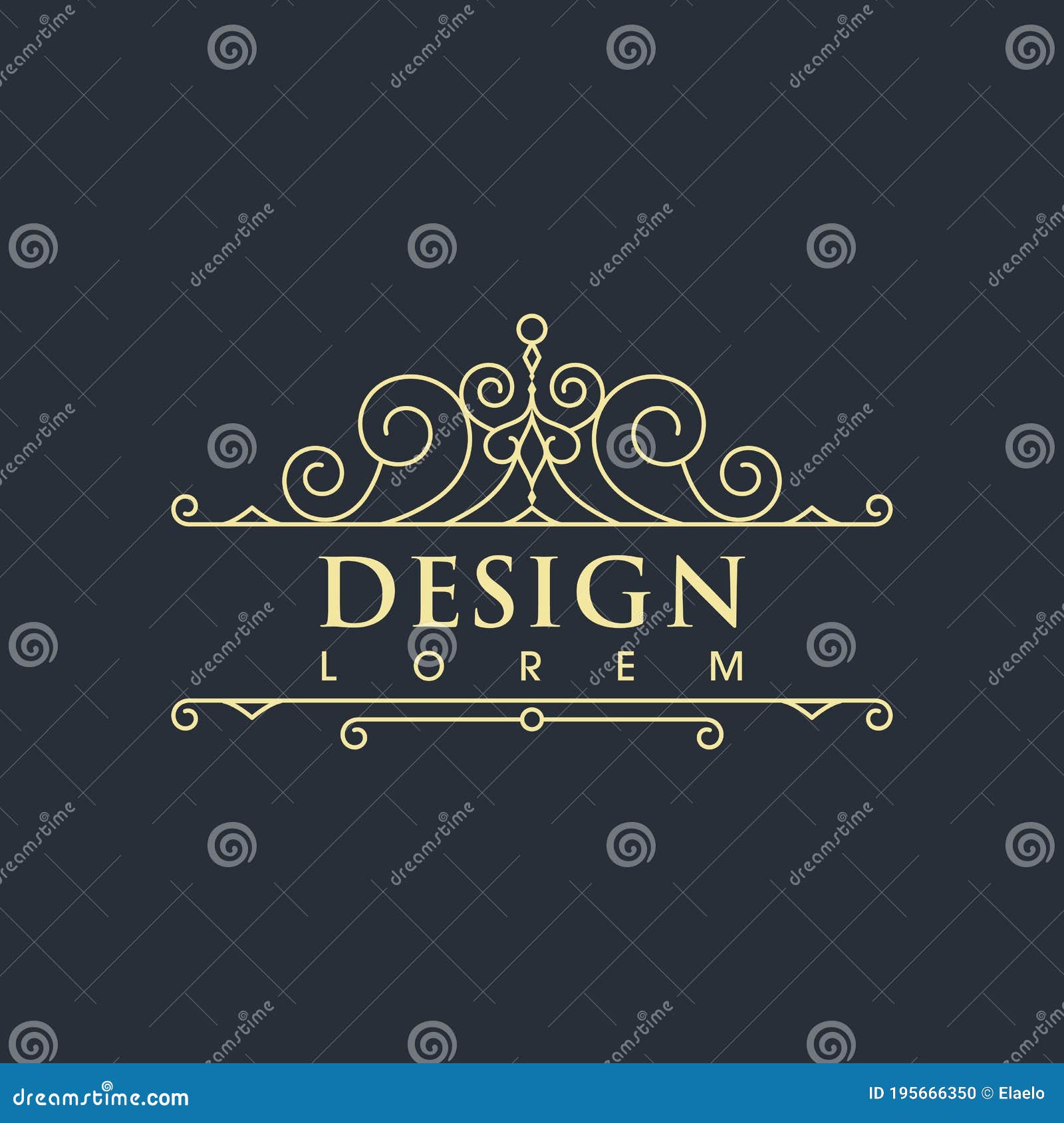 Vintage Border Line Template Vector Stock Vector - Illustration of page ...