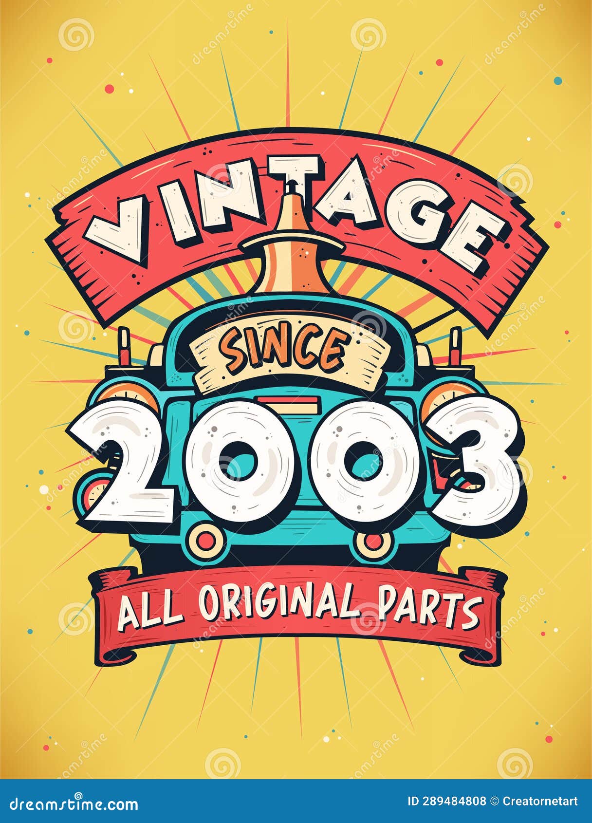 Vintage since 2003, Born in 2003 Vintage Birthday Celebration Stock ...