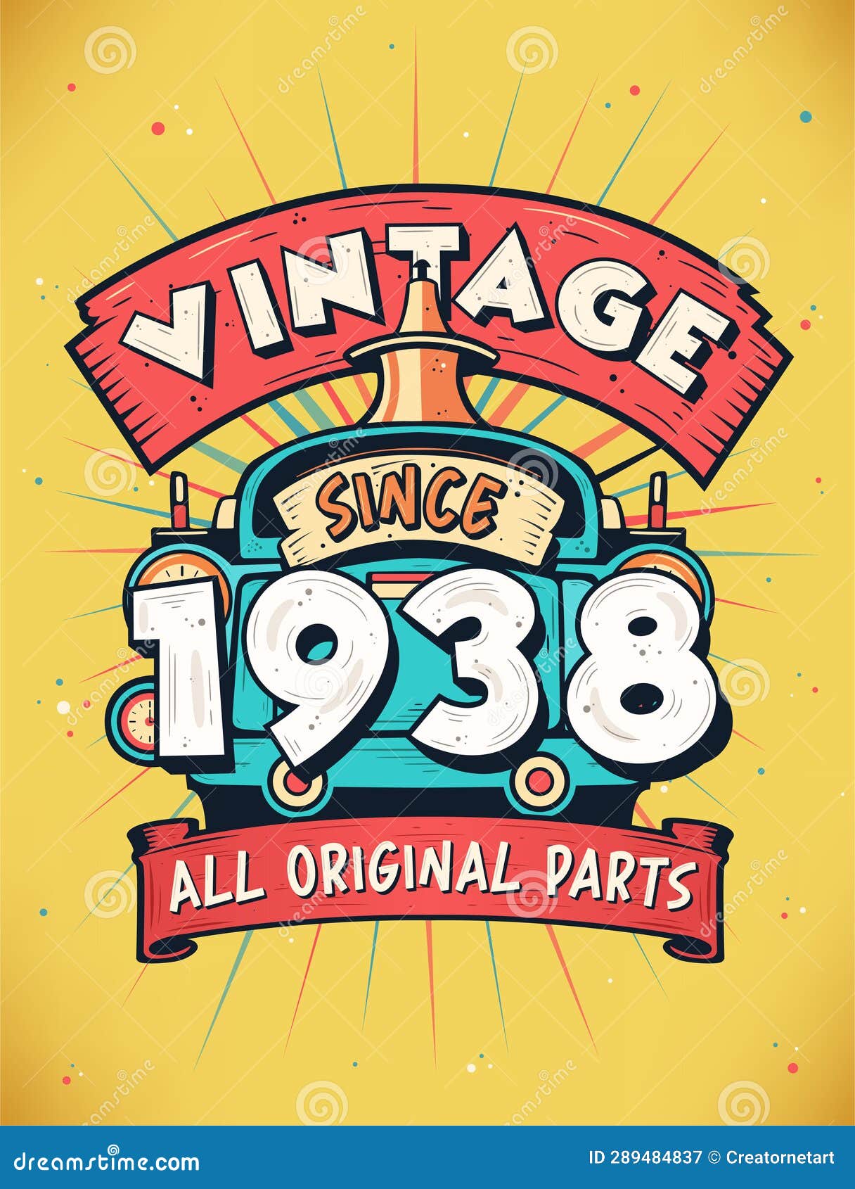 Vintage since 1938, Born in 1938 Vintage Birthday Celebration Stock ...