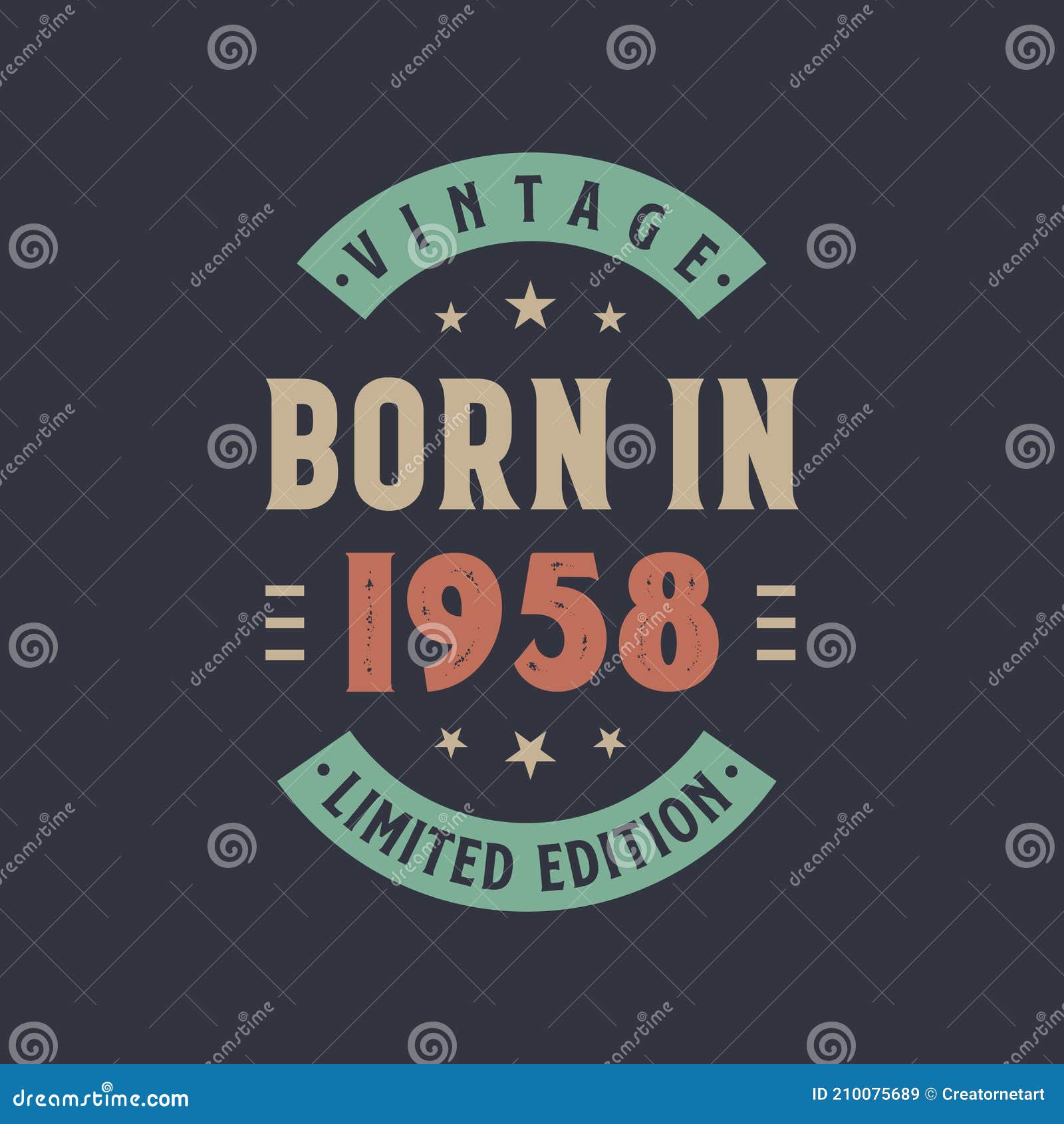 1958 Year College Font Vector Illustration | CartoonDealer.com #107160220