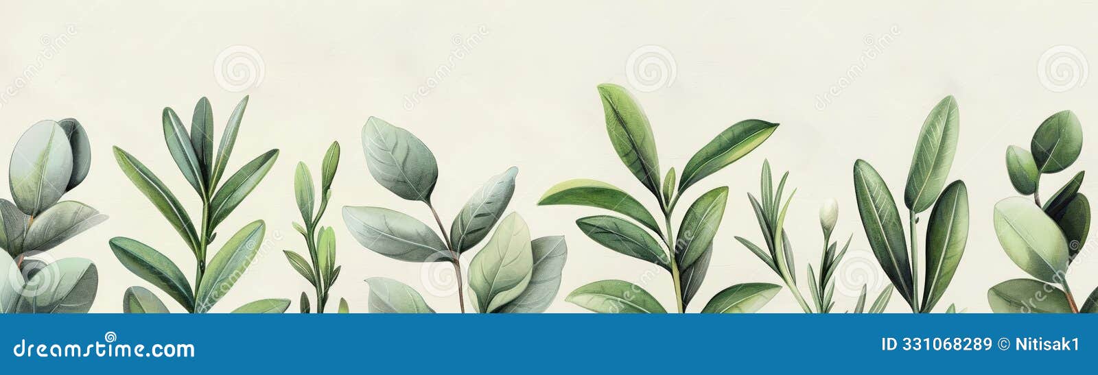 Vintage Botanical Illustration of Extinct Plants Stock Illustration ...