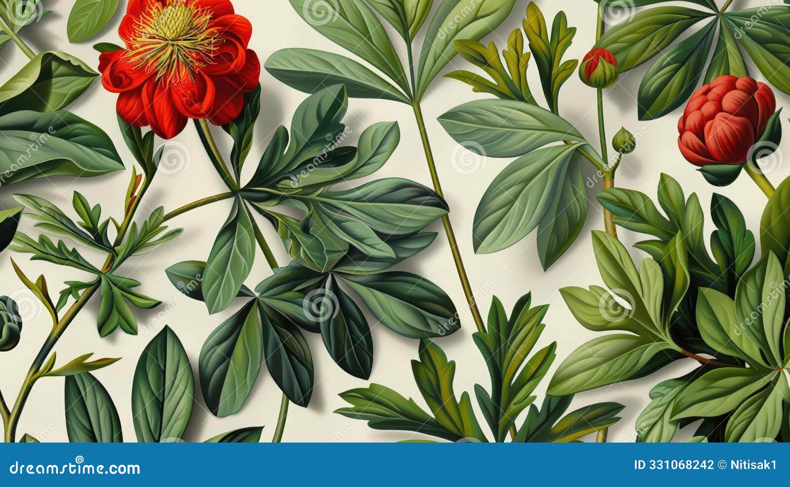 Poisonous Plants - Collection Of Flowers Rosary Pea, Deadly Nightshade ...