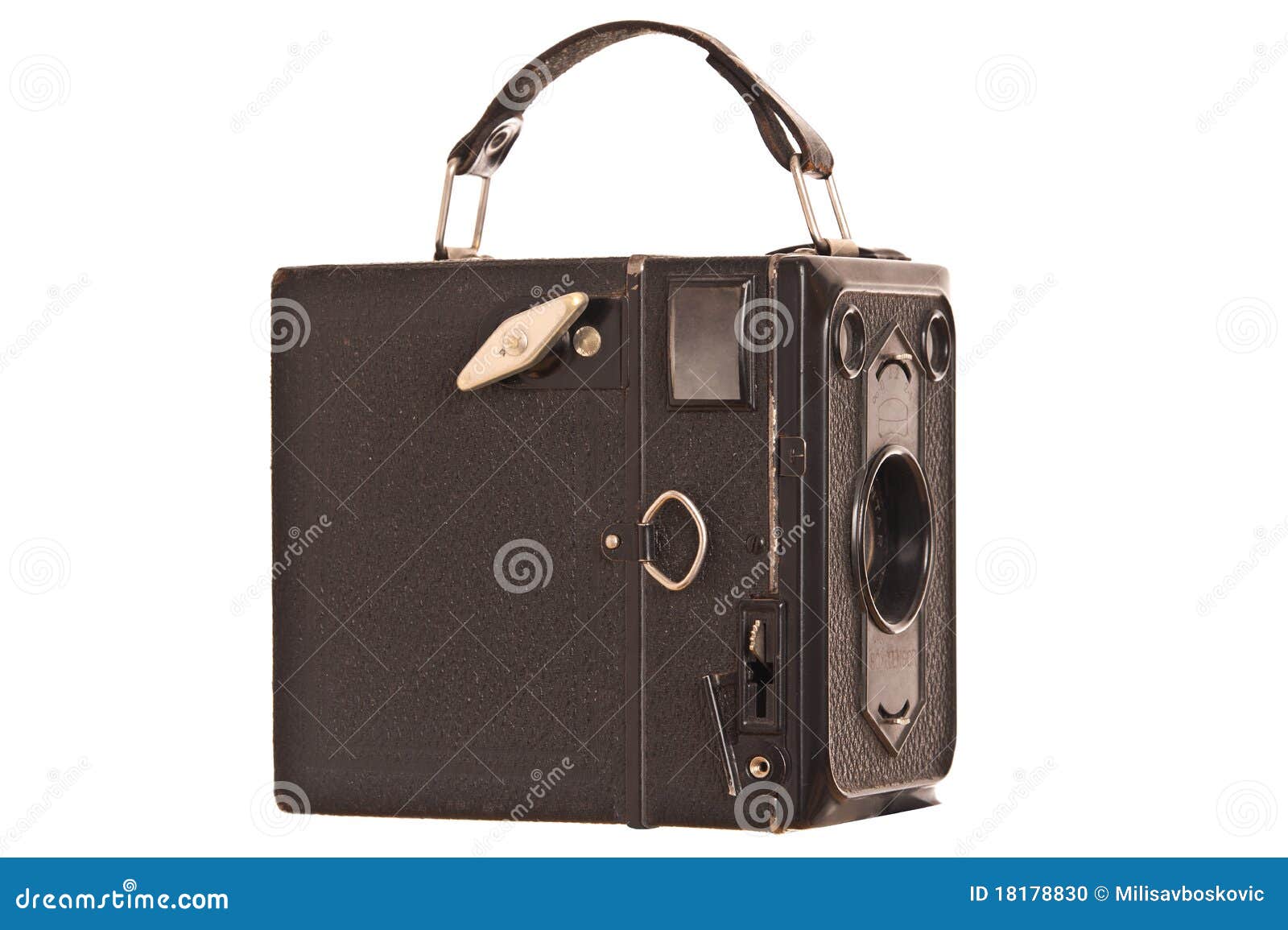 Vintage box camera stock photo. Image of focusing, roll - 18178830