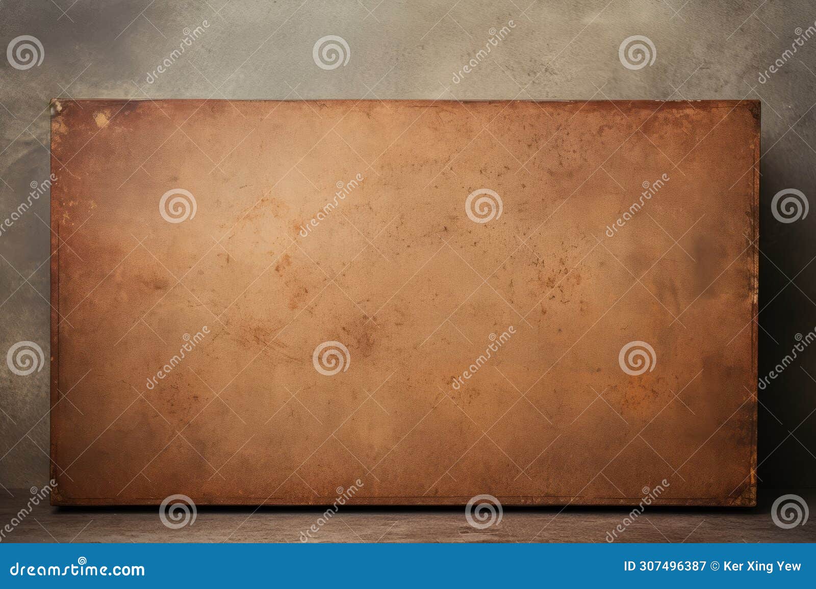 Vintage Box Template on a Distressed Paper Surface Stock Illustration ...
