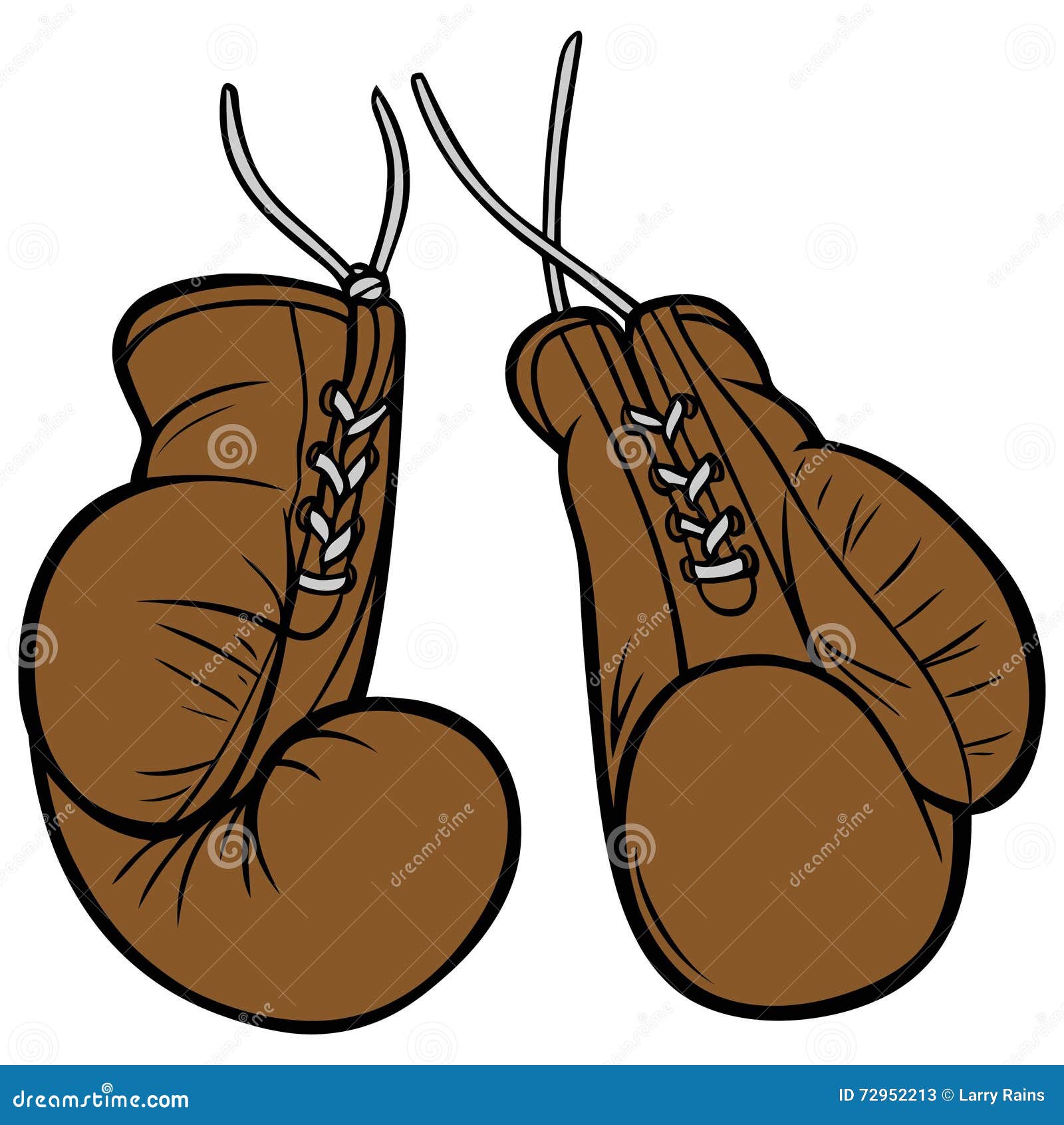 Vintage Boxing Gloves stock vector. Illustration of competition - 72952213