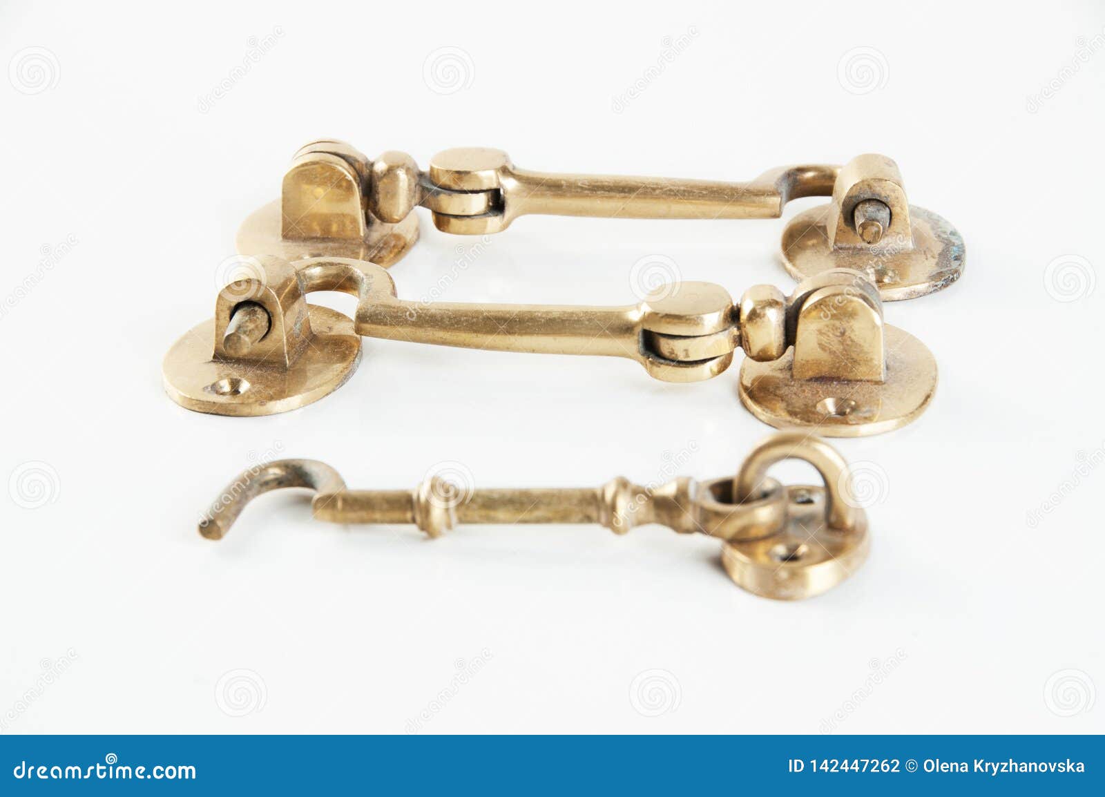 Vintage Brass Hooks Stock Photography | CartoonDealer.com #142447262
