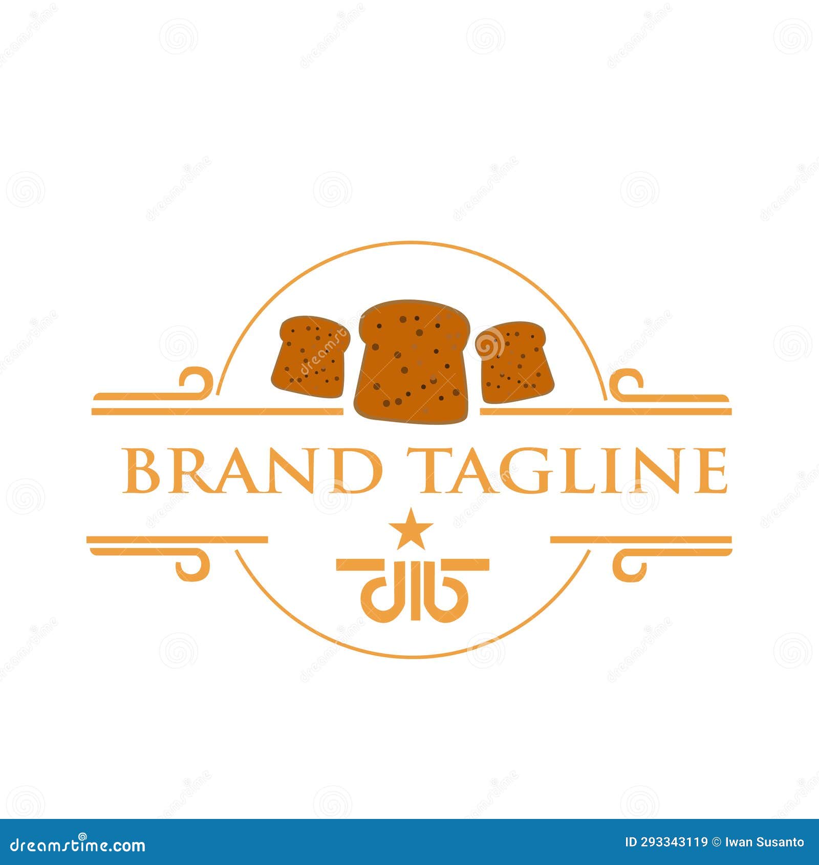 Vintage Bread Breakfast Logo. Stock Illustration - Illustration of ...
