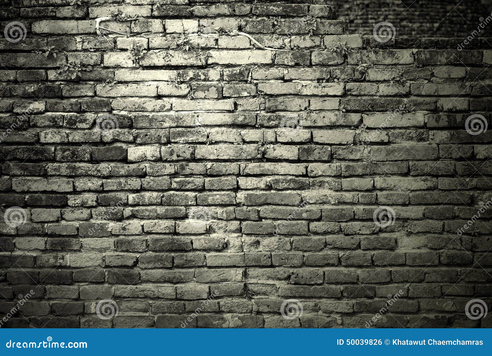 Vintage Brick Wall Background Stock Photo - Image of pattern, grunge ...
