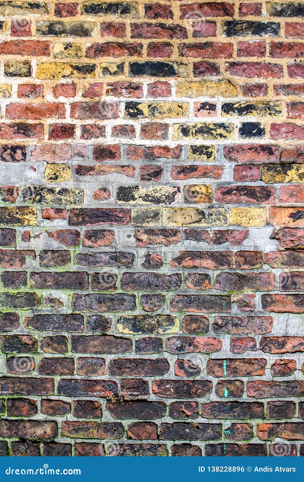 Vintage Brick Wall Pattern Background Stock Photo - Image of level ...