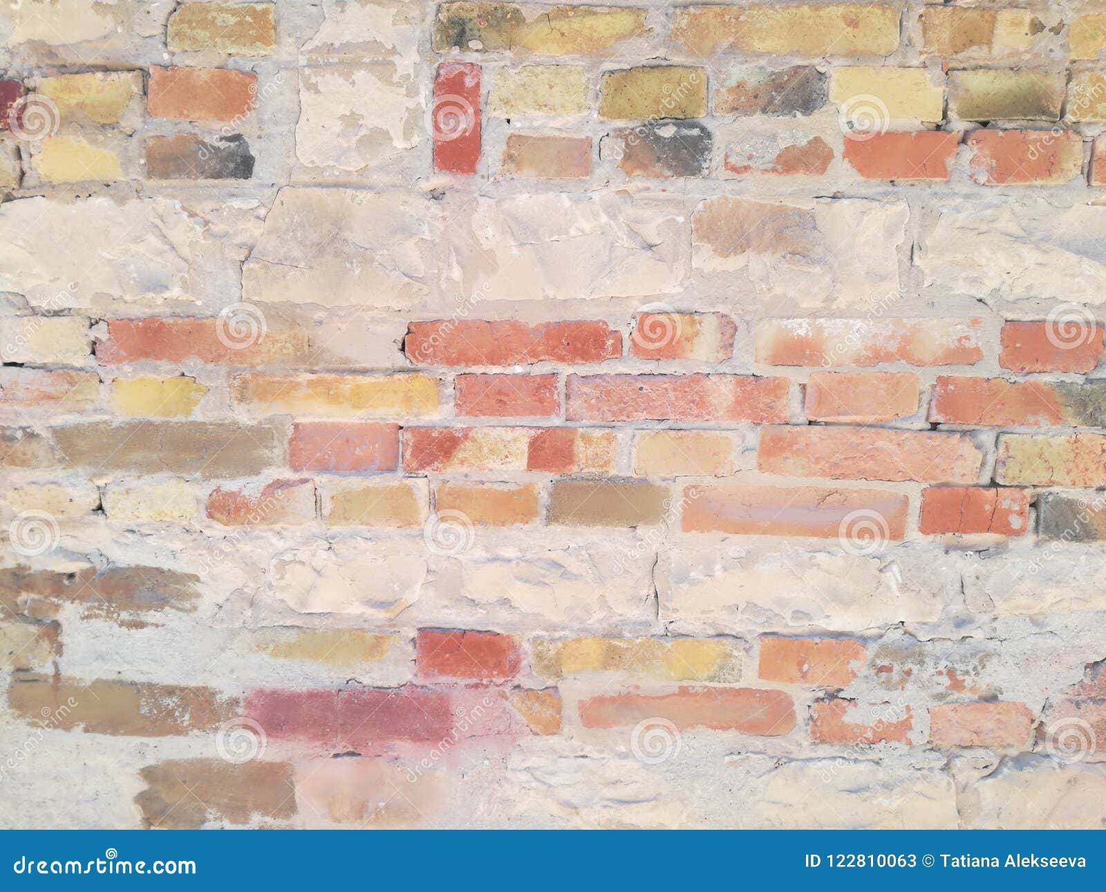 Vintage brick wall stock image. Image of architecture - 122810063