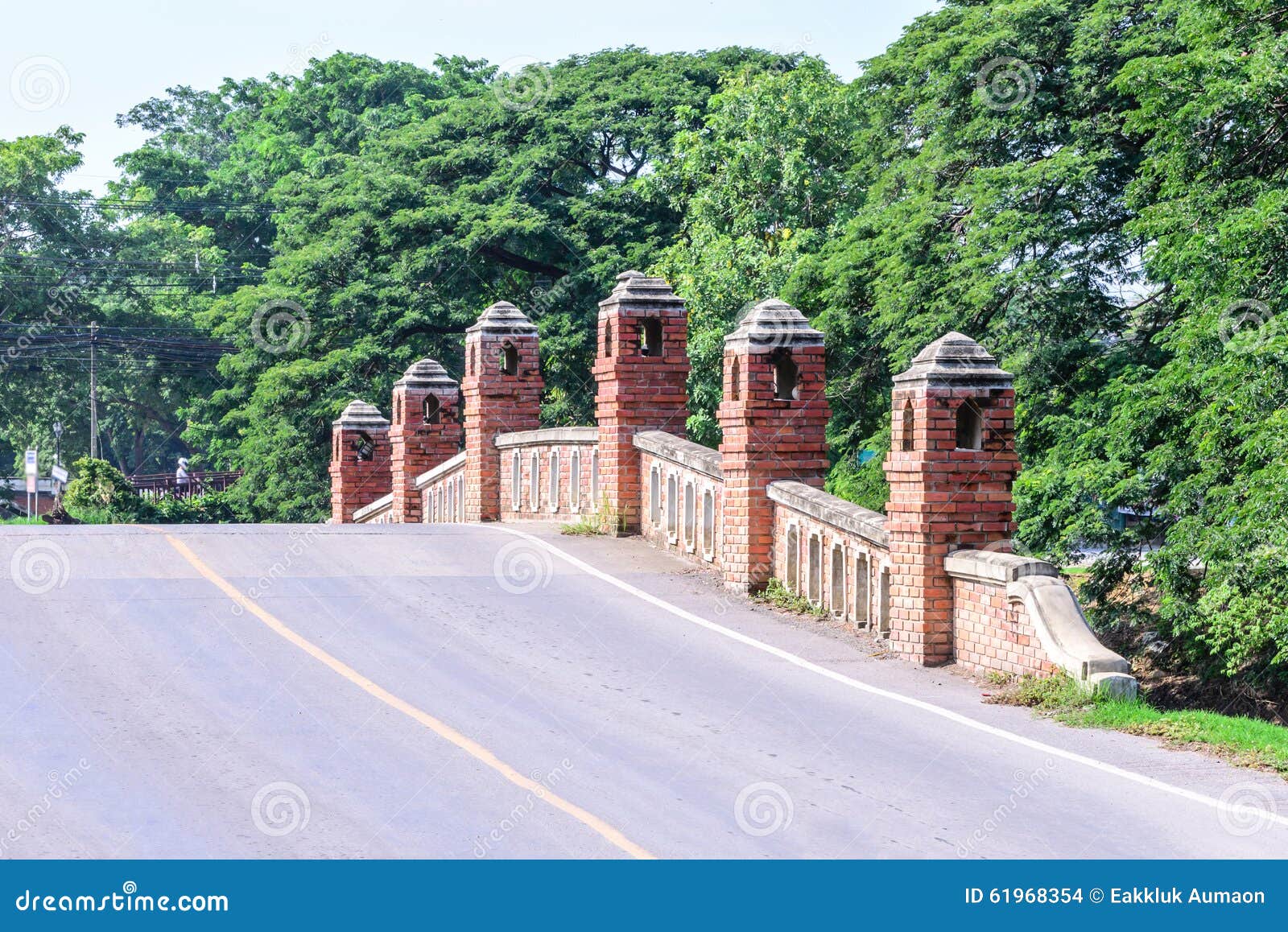 Vintage Bricks Bridge Over Canal Thailand Stock Photos - Free & Royalty ...