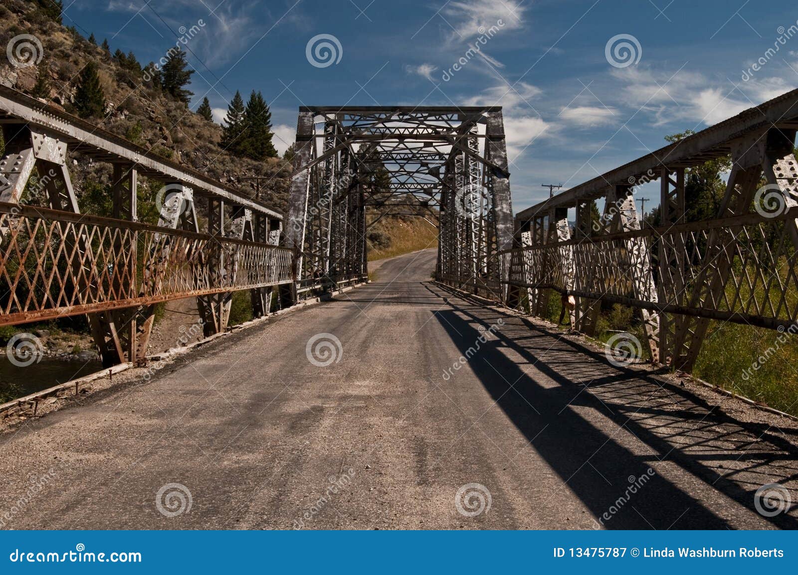 Vintage bridge stock image. Image of metal, roadway, highway - 13475787
