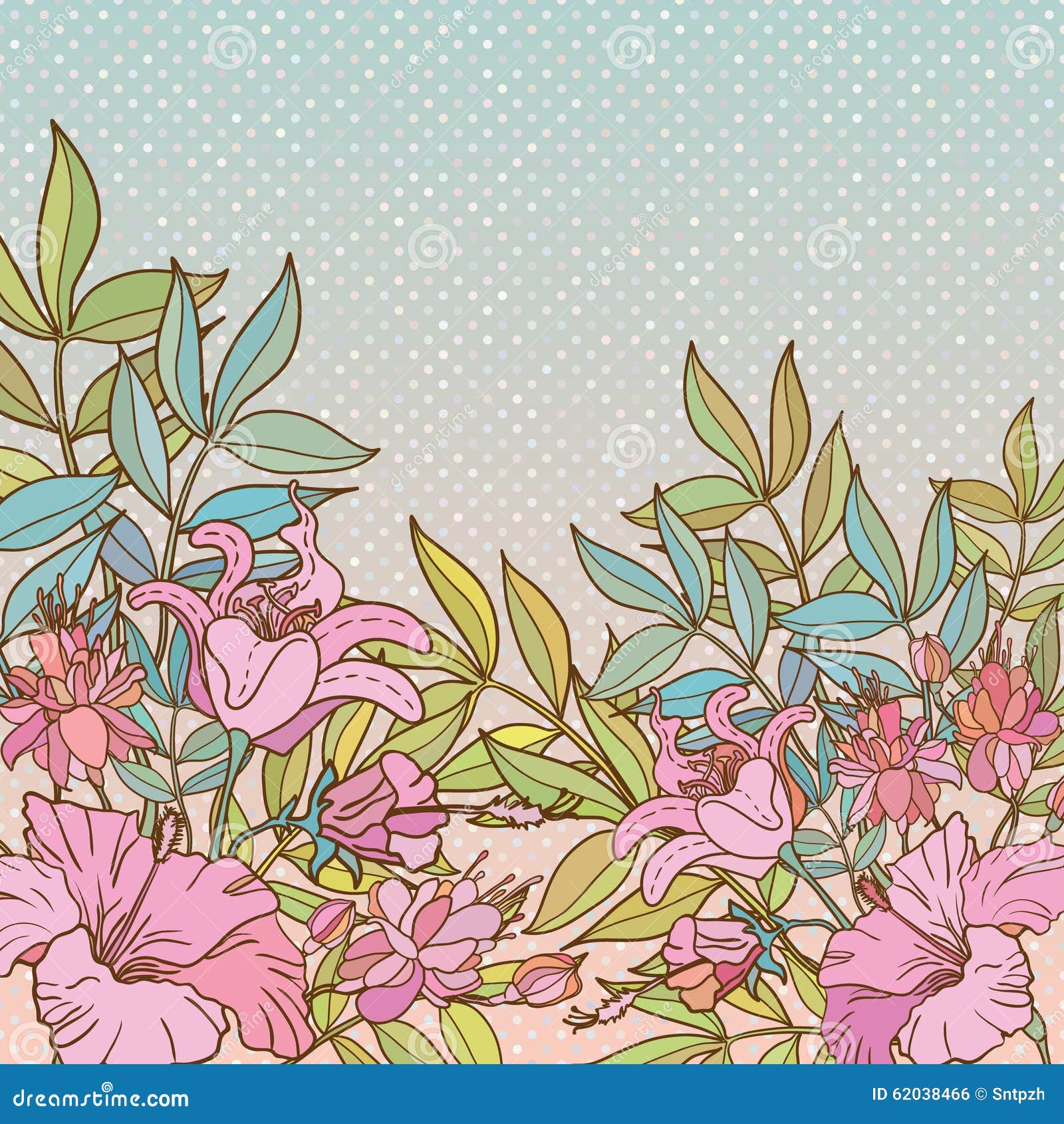 Bright Flower Border Stock Photography | CartoonDealer.com #118760