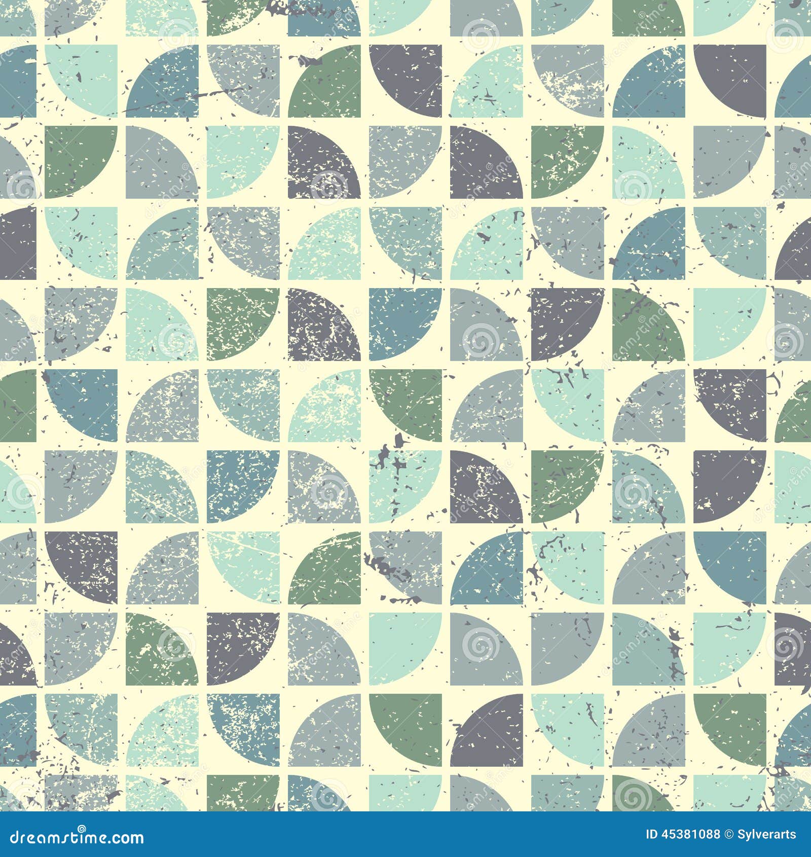 Vintage Bright Geometric Seamless Pattern Stock Vector - Illustration ...