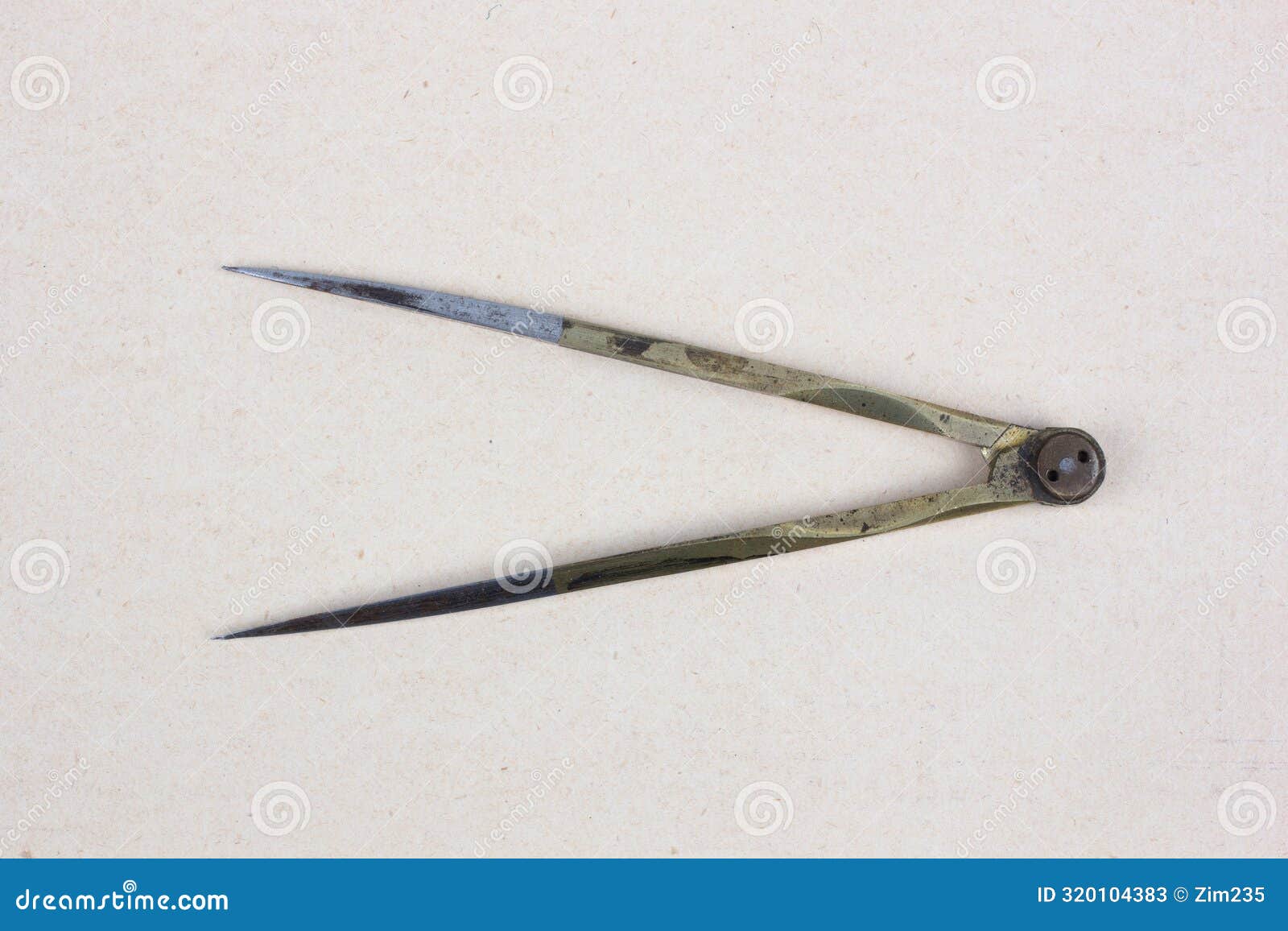 Vintage Bronze Dividers Calipers Nautical Navigation Chart Tool Stock ...