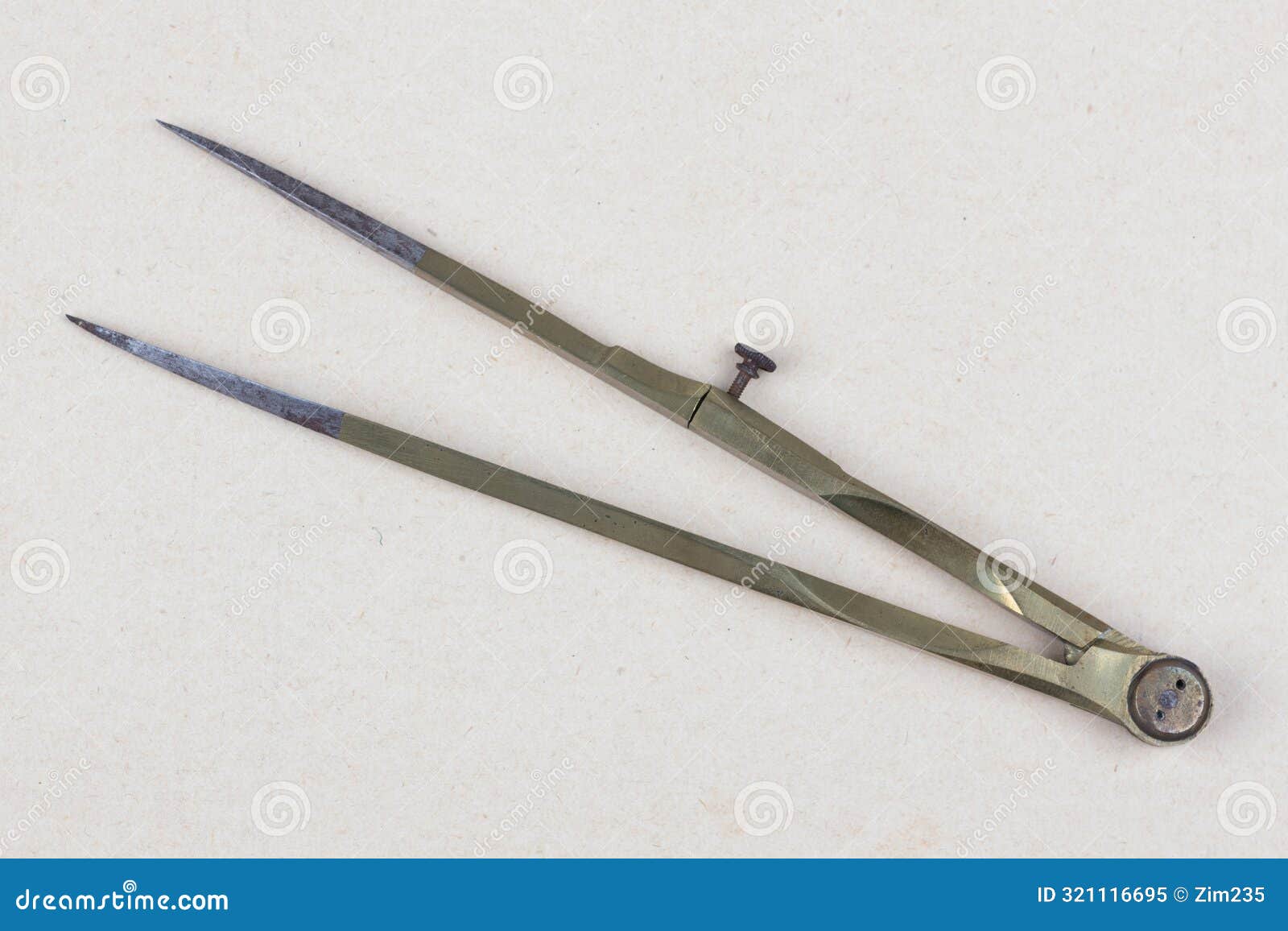 Vintage Bronze Dividers Calipers Nautical Navigation Chart Tool Stock ...