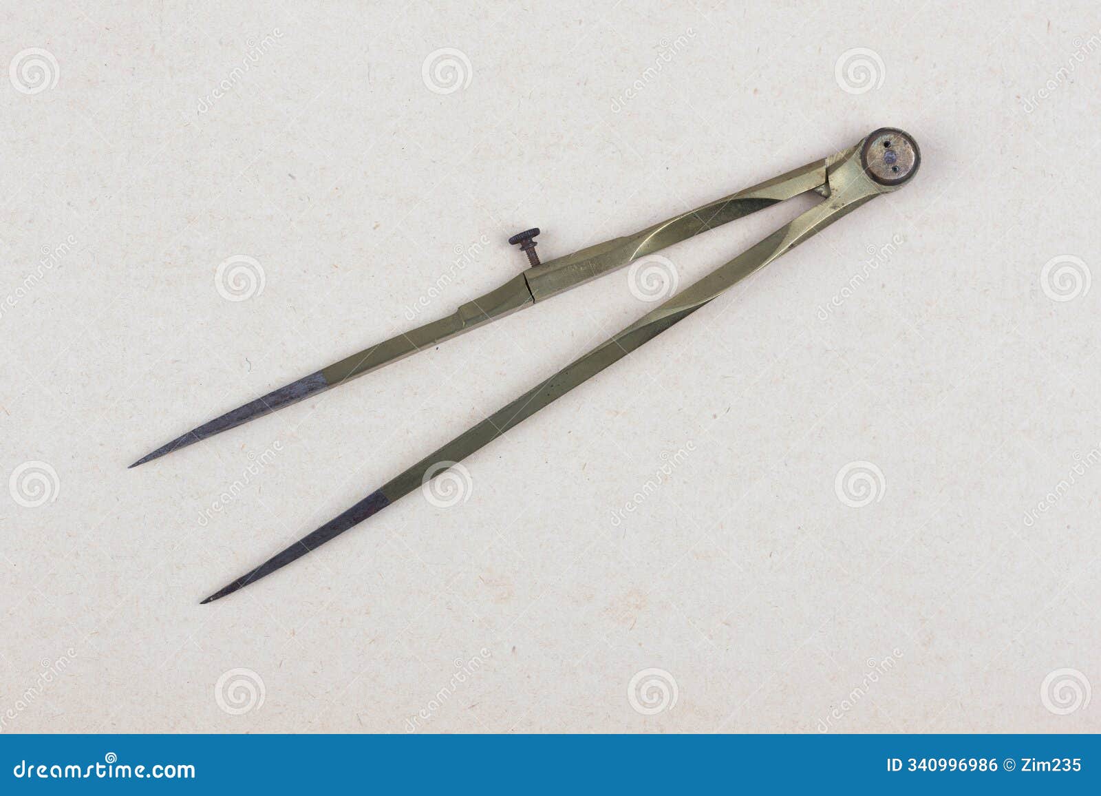 Vintage Bronze Dividers Calipers Nautical Navigation Chart Tool Stock ...