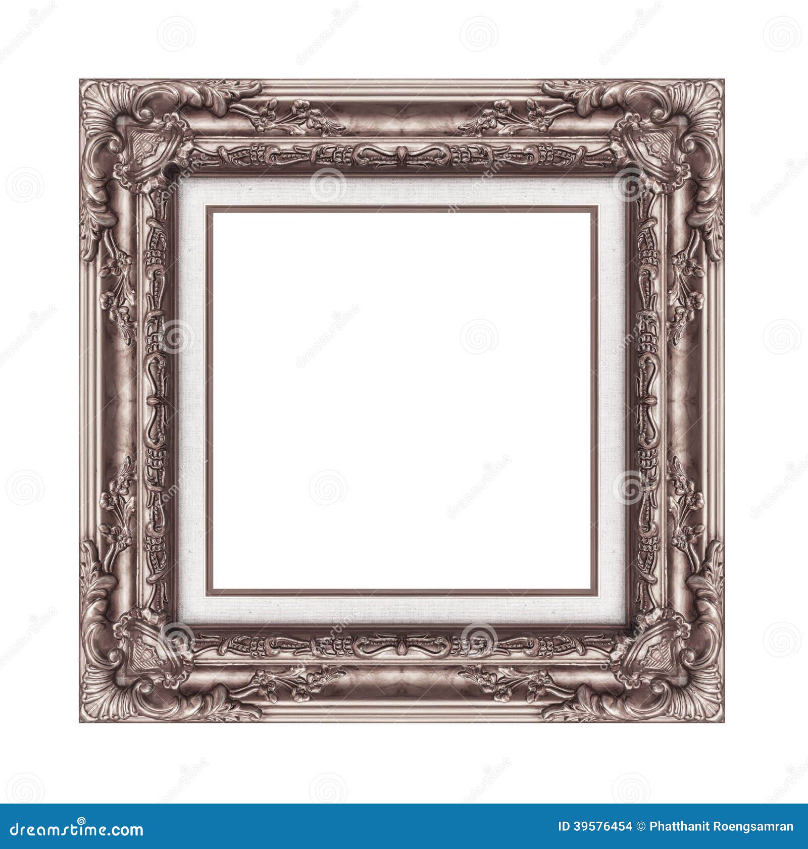 Vintage Brown Frame with Blank Space, with Clipping Path Stock Photo ...
