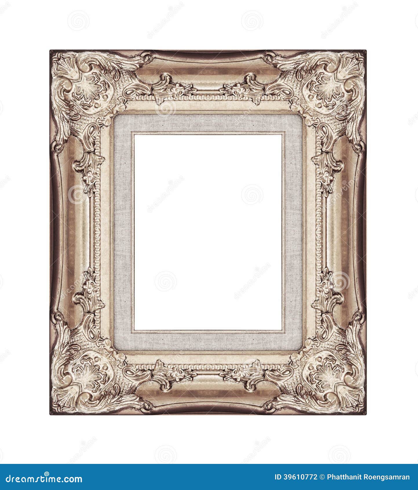 Vintage Brown Frame with Blank Space and Clipping Path Stock Photo ...