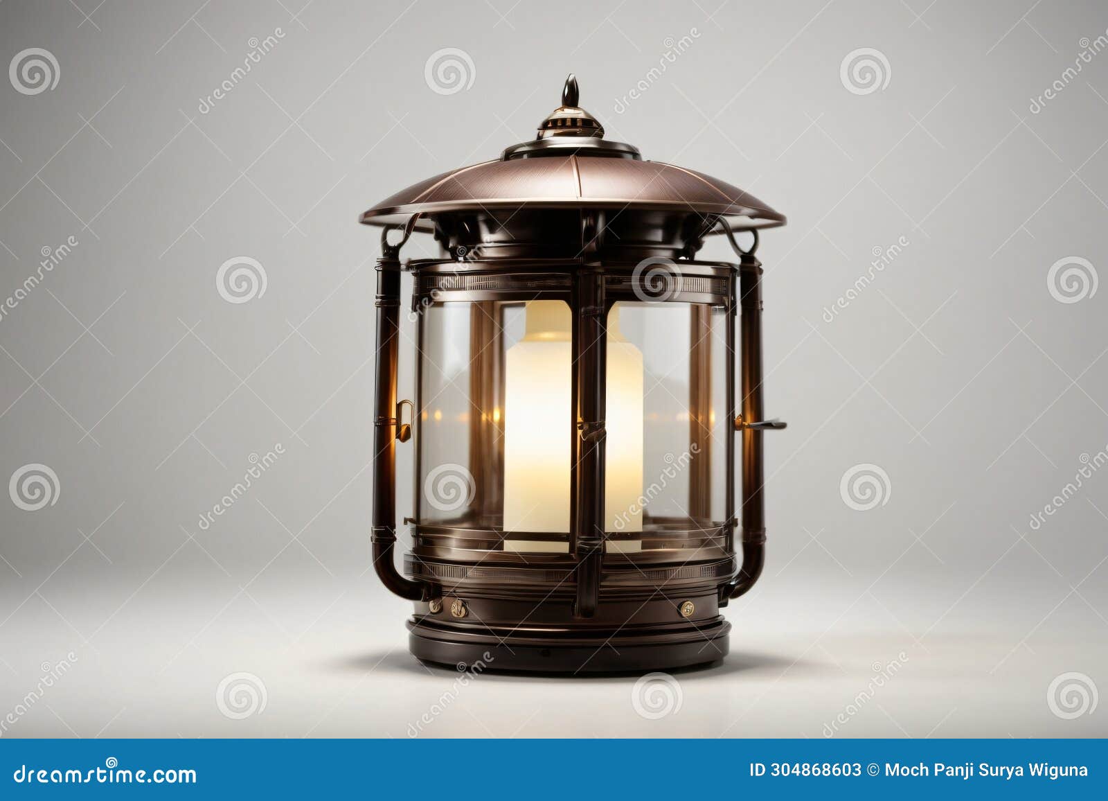 Vintage brown lantern stock image. Image of antique - 304868603