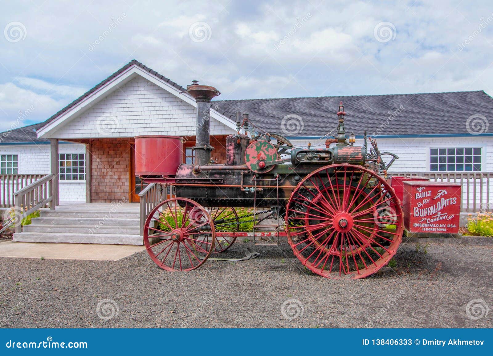 Vintage Buffalo Pits Steam Engine Editorial Stock Photo - Image of ...