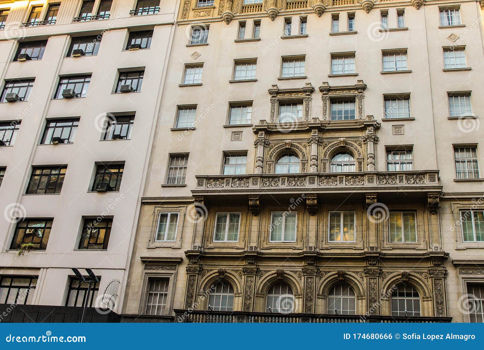 Vintage Building Architecture Outside Windows Design Stock Photo ...