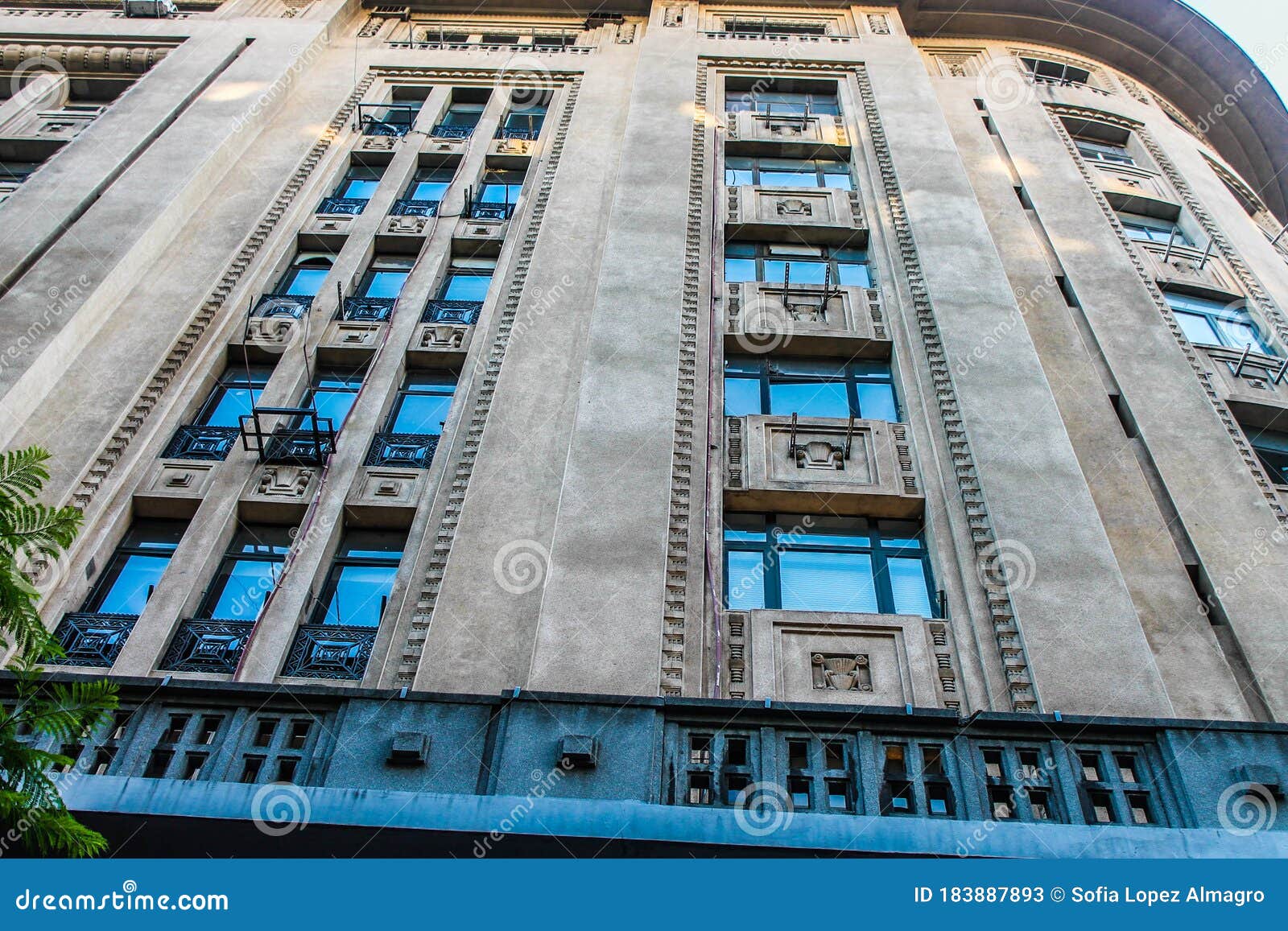 Vintage Building Architecture Retro Style Exterior Sign Stock Image ...