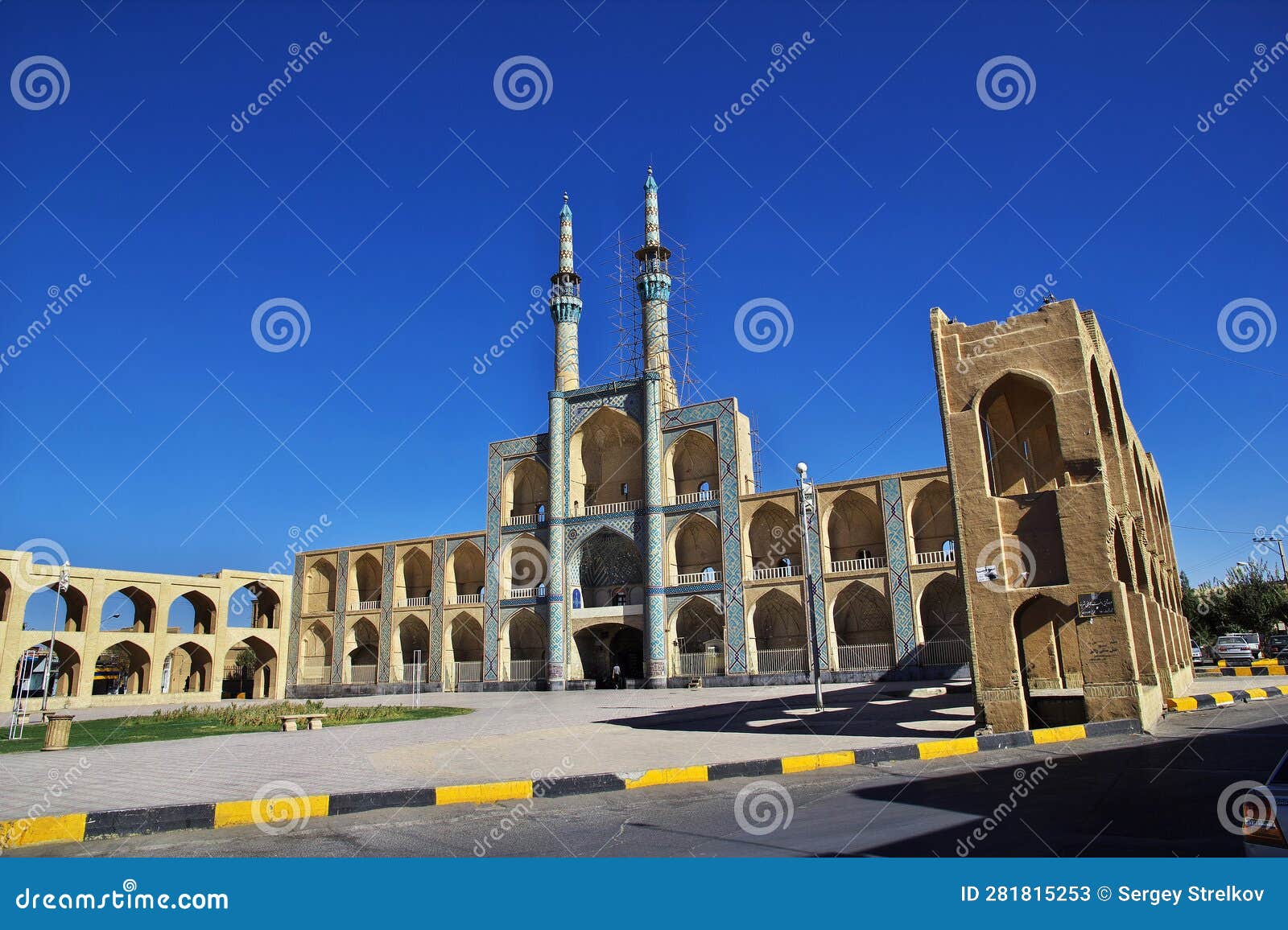 Vintage Building in Ancient City Yazd of Iran Stock Image - Image of ...