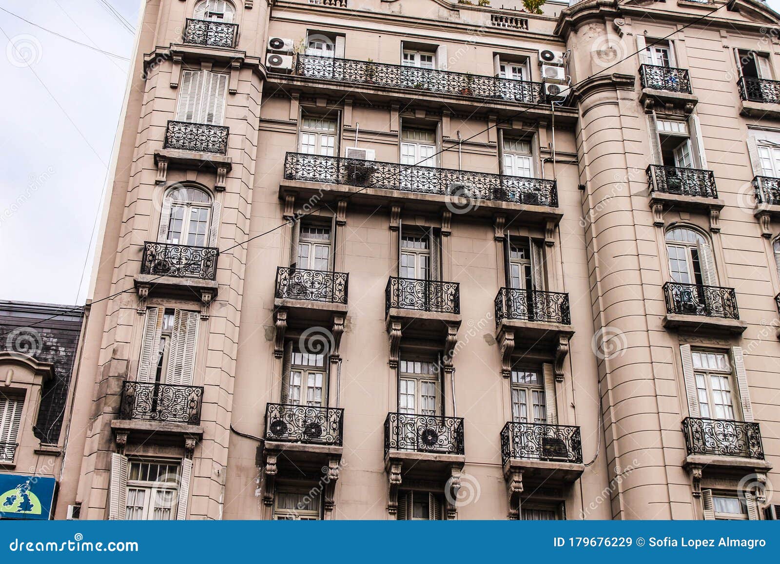Vintage Building Facade History Classical Window Stock Image - Image of ...