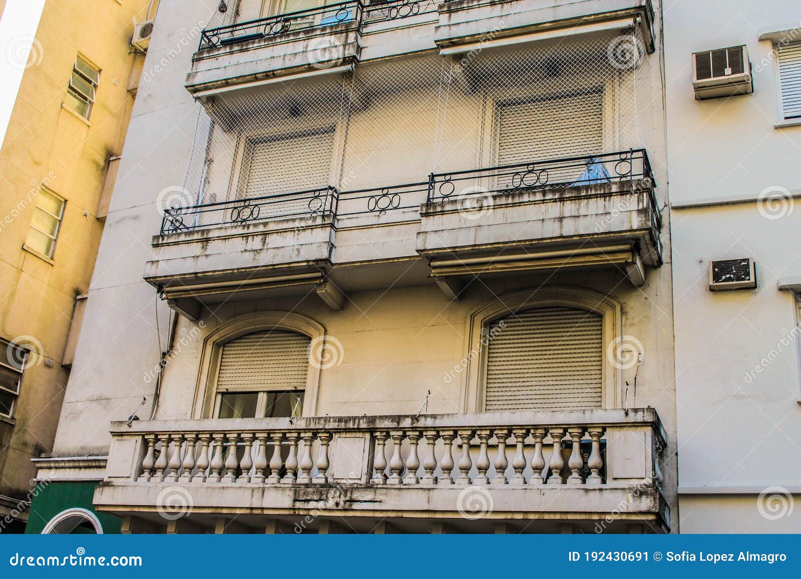 Vintage Building Facade Architecture Outside Outdoors Stock Image ...