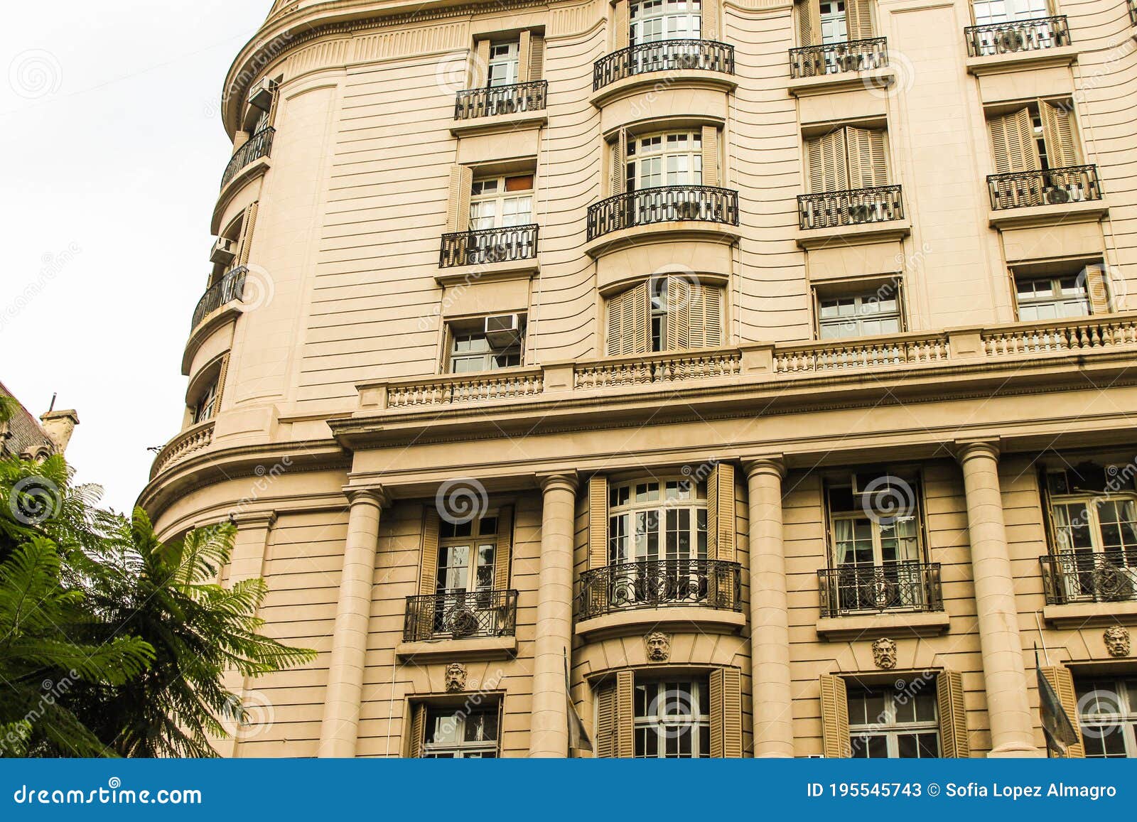 Vintage Building Facade Architecture Outside Street Stock Image - Image ...