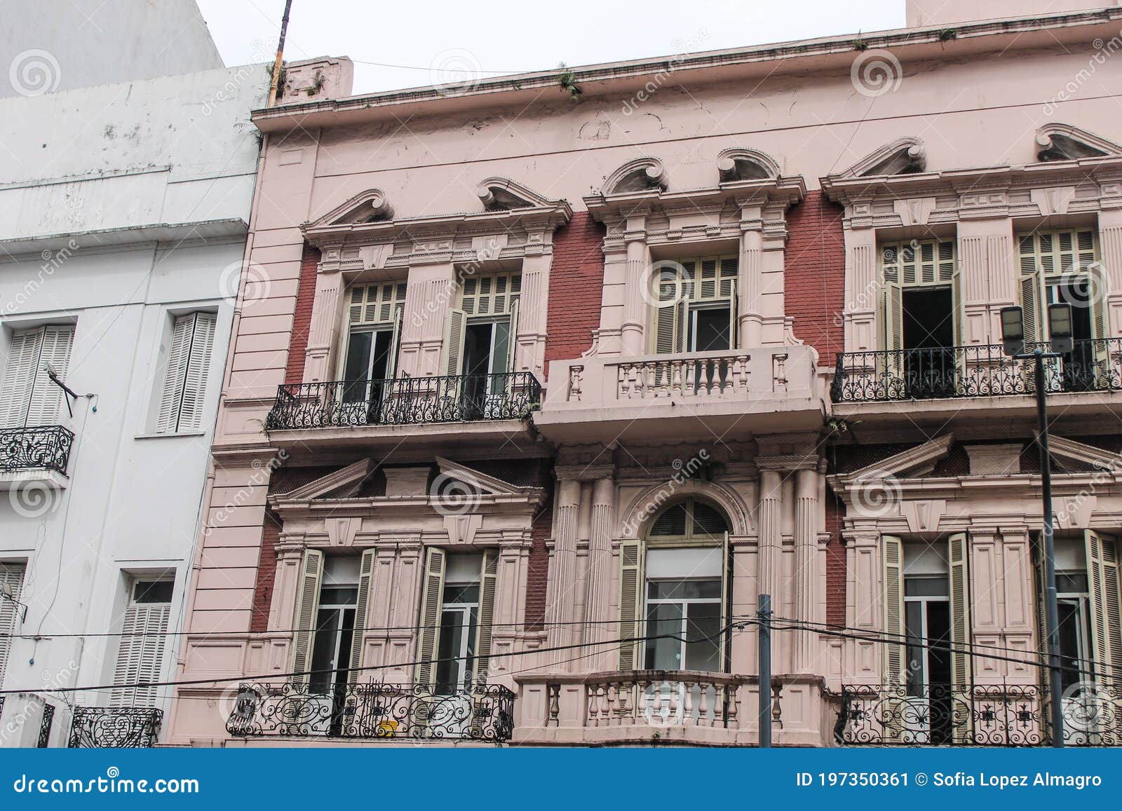 Vintage Building Facade Outside History Historic Design Stock Image ...