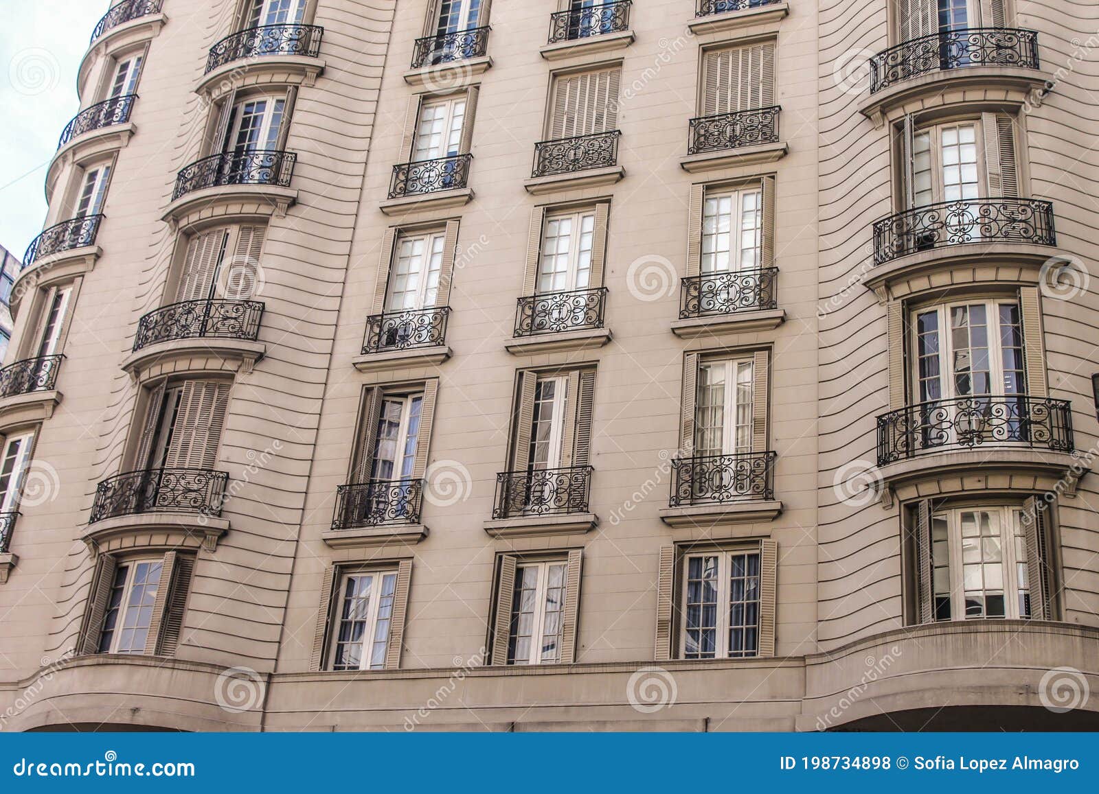 Vintage Building Facade Architecture Decoration Hotel Stock Photo ...