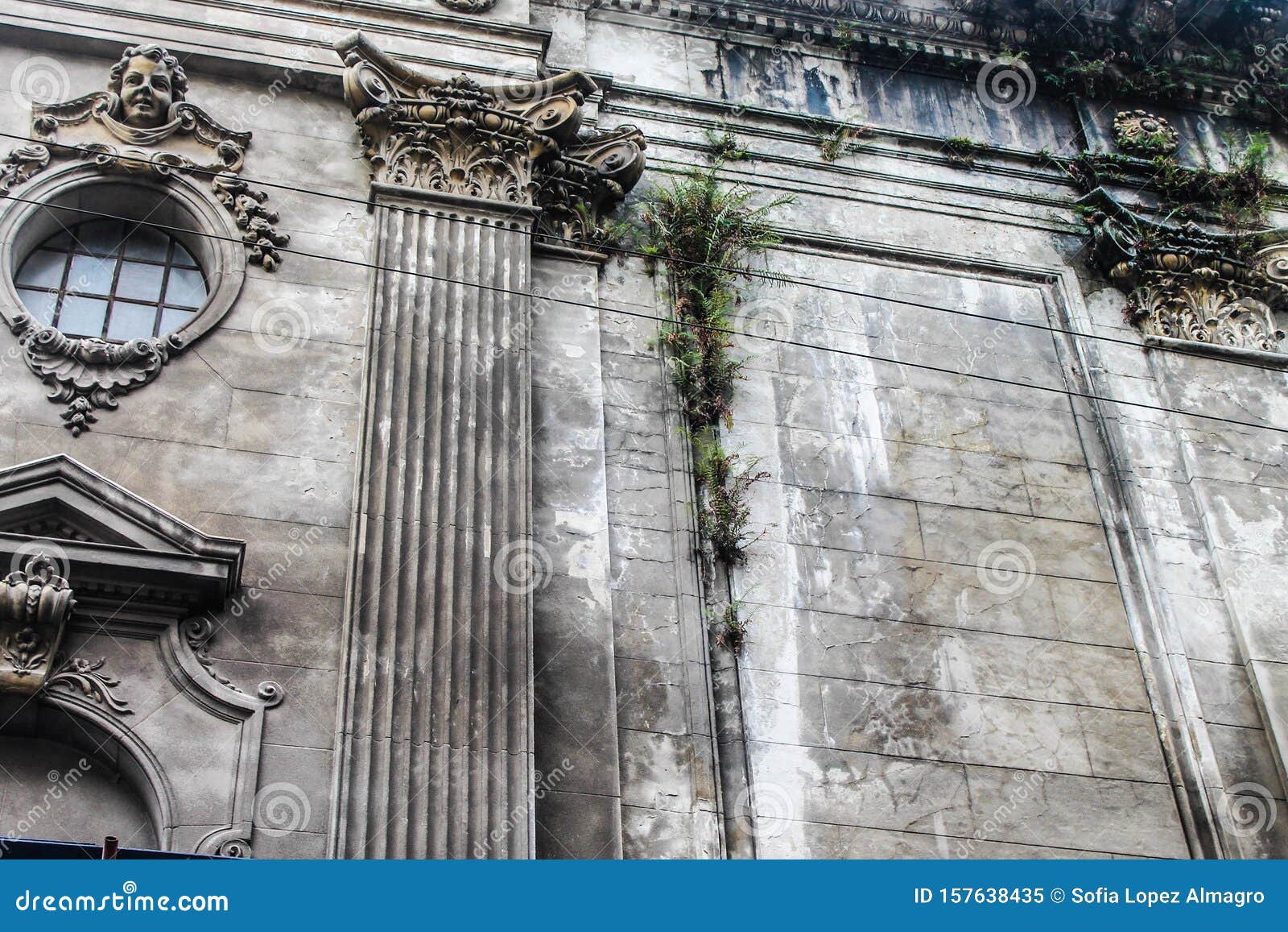 Vintage Building Facade Architecture Wall Rusty Design Stock Image ...