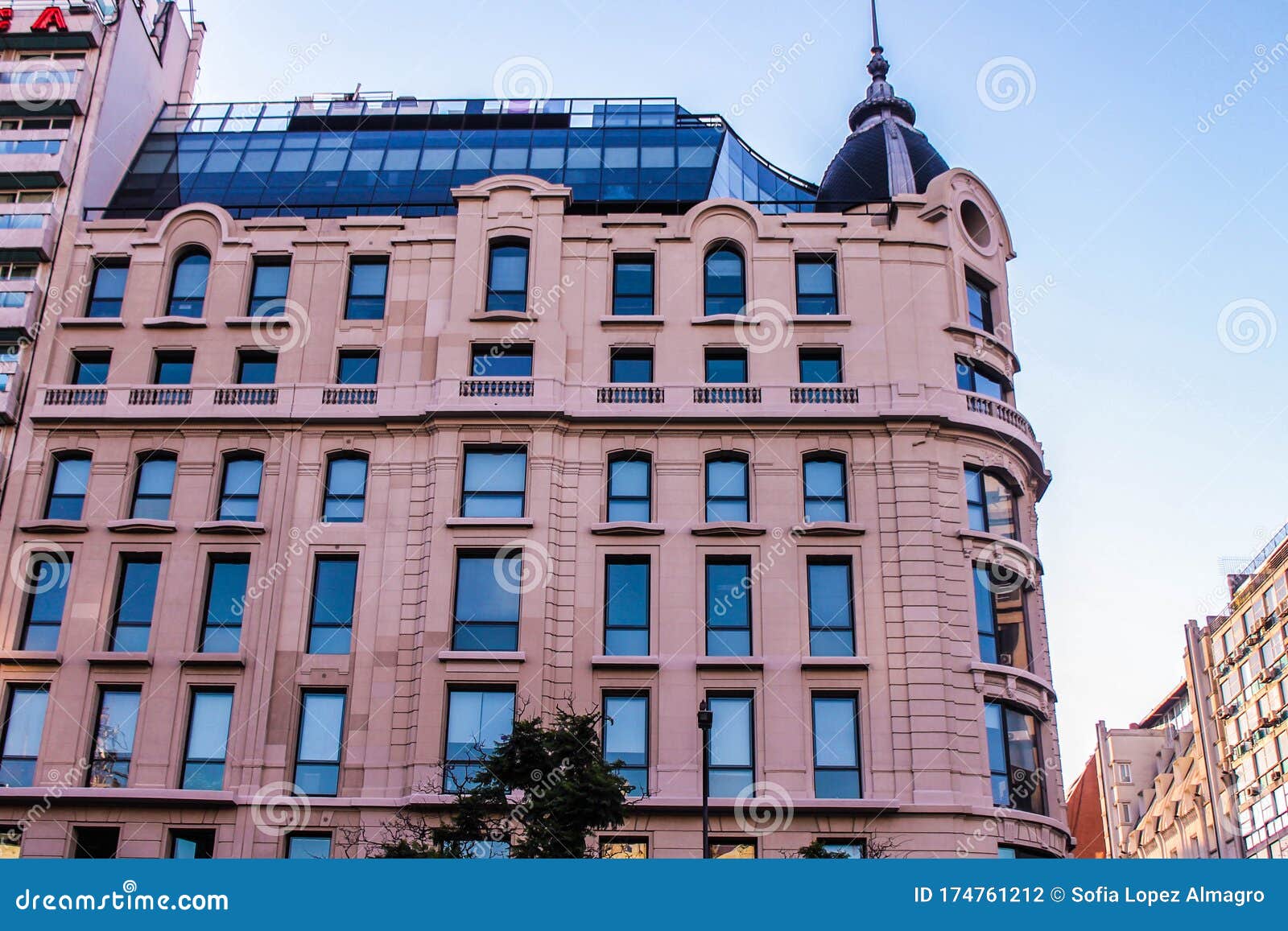 Vintage Building City Exterior Closeup Isolated Retro Stock Photo ...