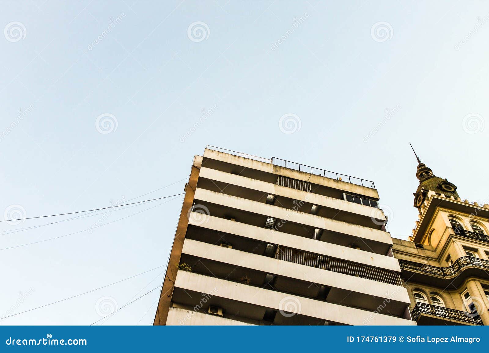 Vintage Building City Exterior Closeup Isolated Retro Stock Image ...