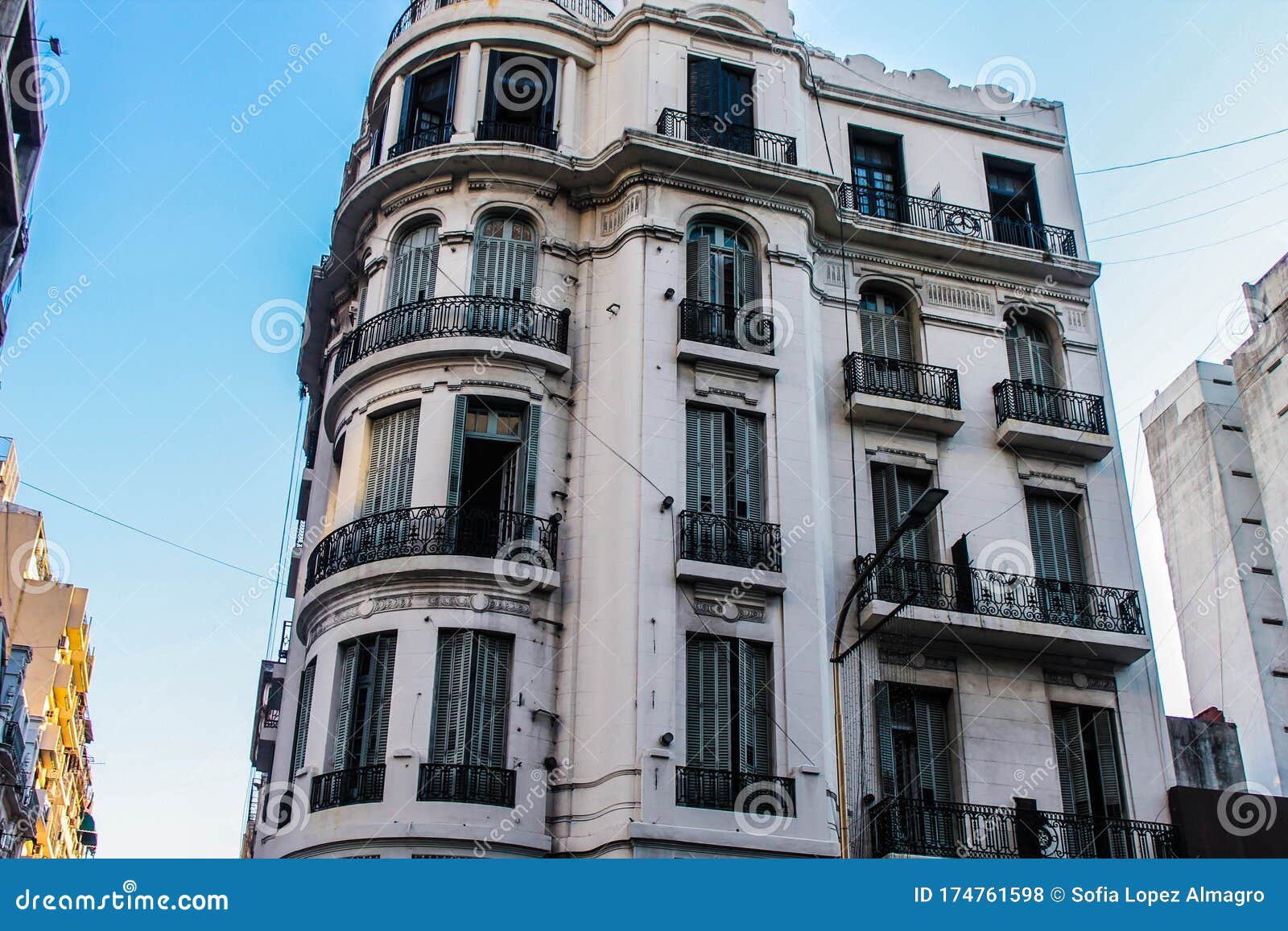 Vintage Building City Exterior Closeup Isolated Retro Stock Photo ...