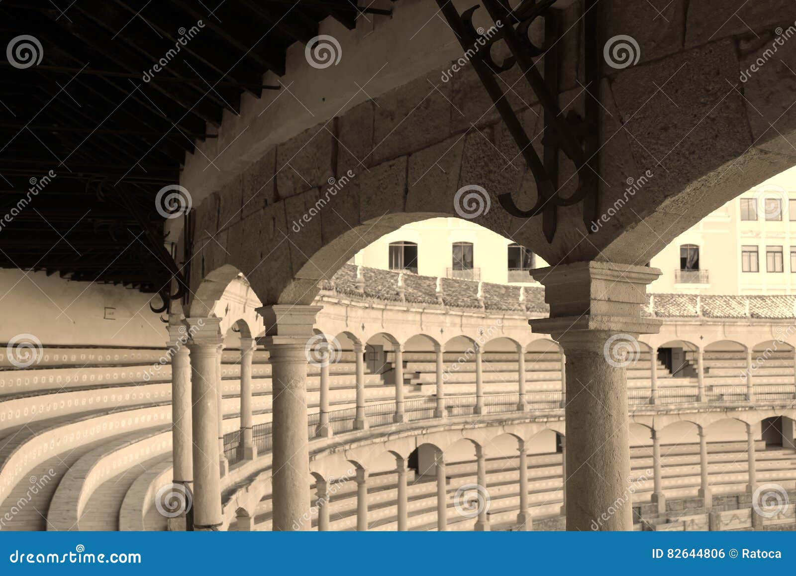 Vintage bullring photo stock photo. Image of arena, travel - 82644806