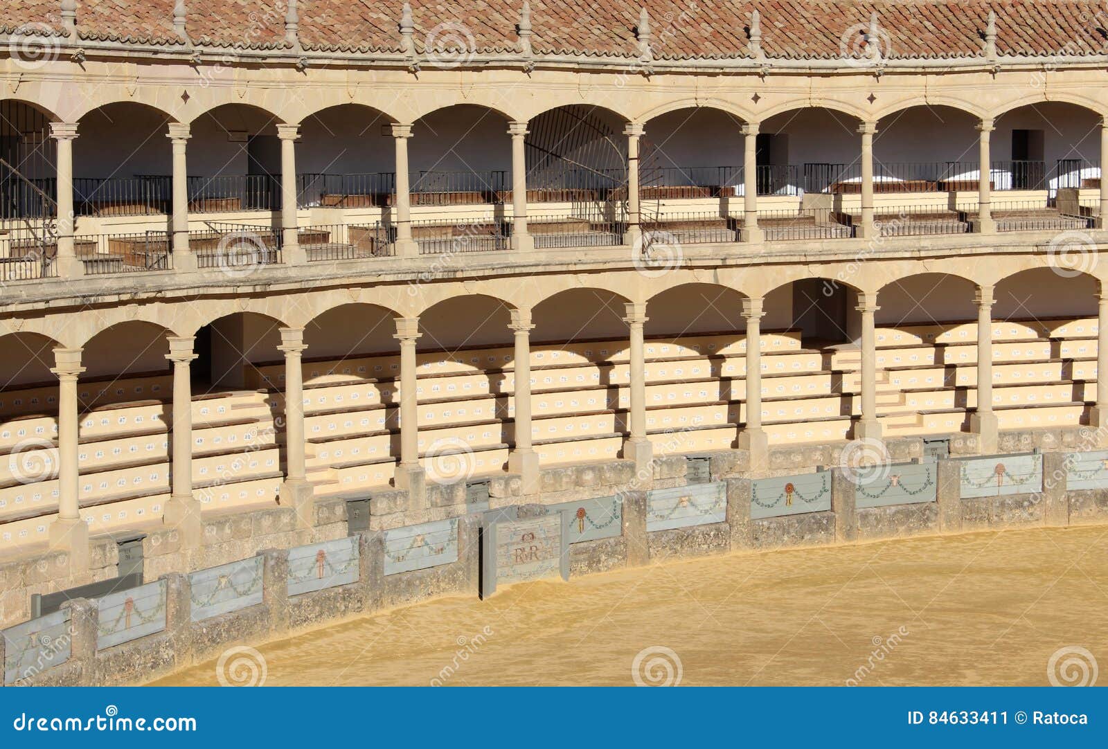Vintage bullring photo stock image. Image of bull, architecture - 84633411