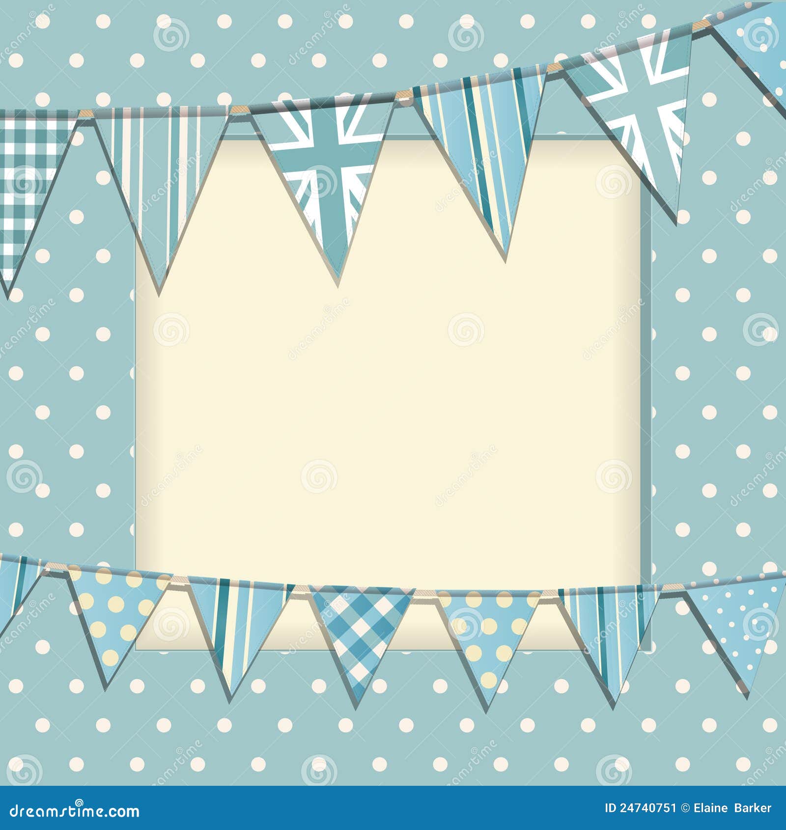 Vintage bunting frame stock vector. Illustration of event - 24740751