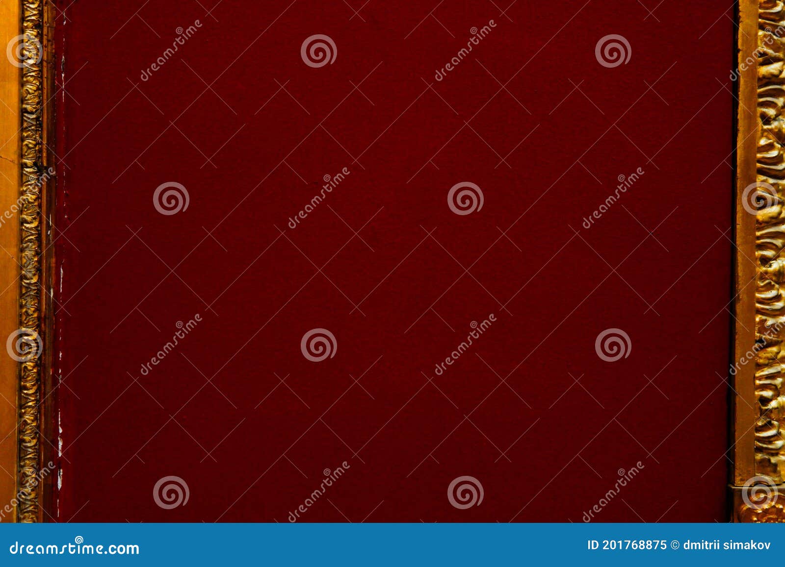 Old Vintage Burgundy Wall with Framed Texture Background Structure ...